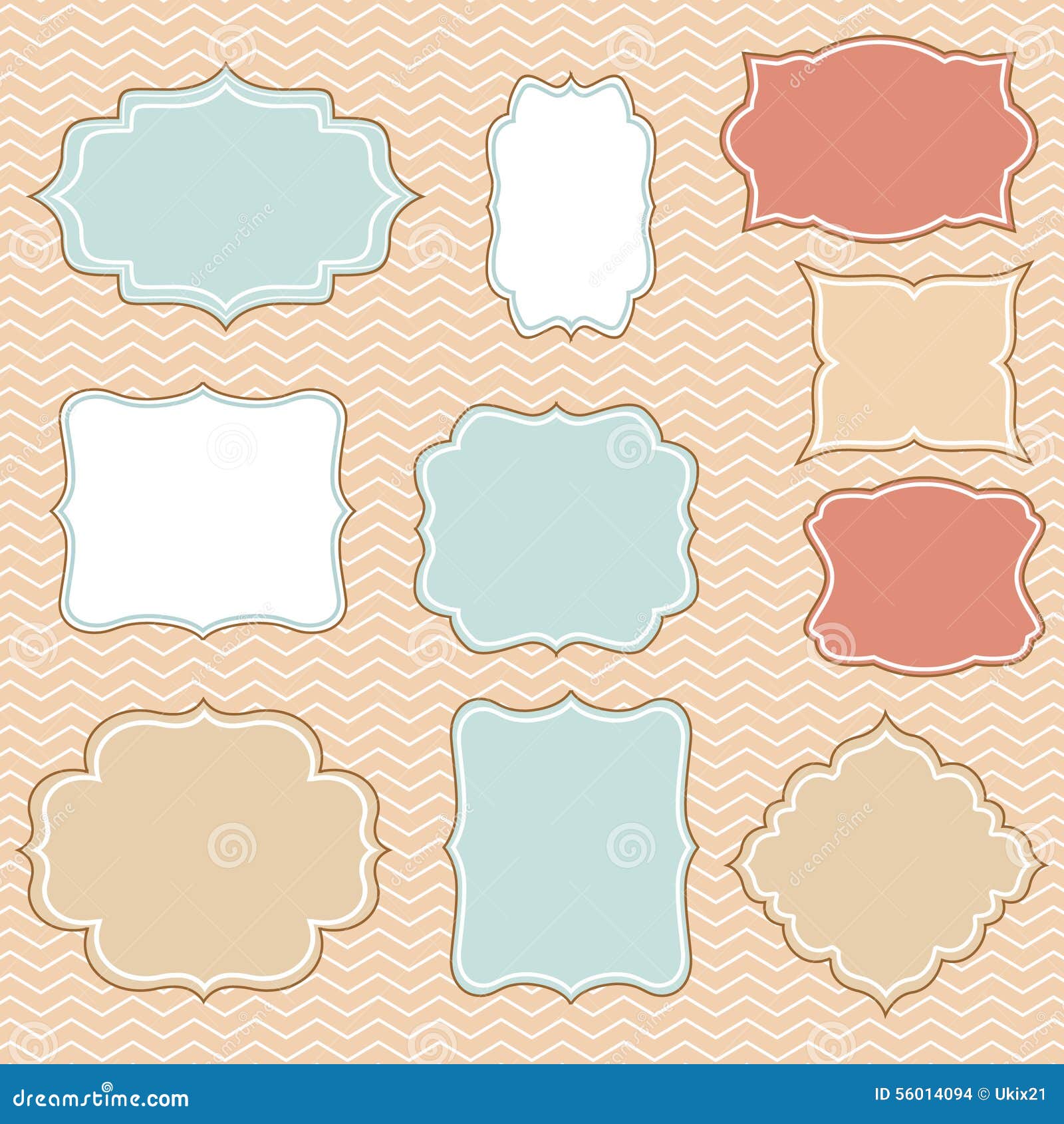 Frames vintage color stock vector. Illustration of frames - 56014094