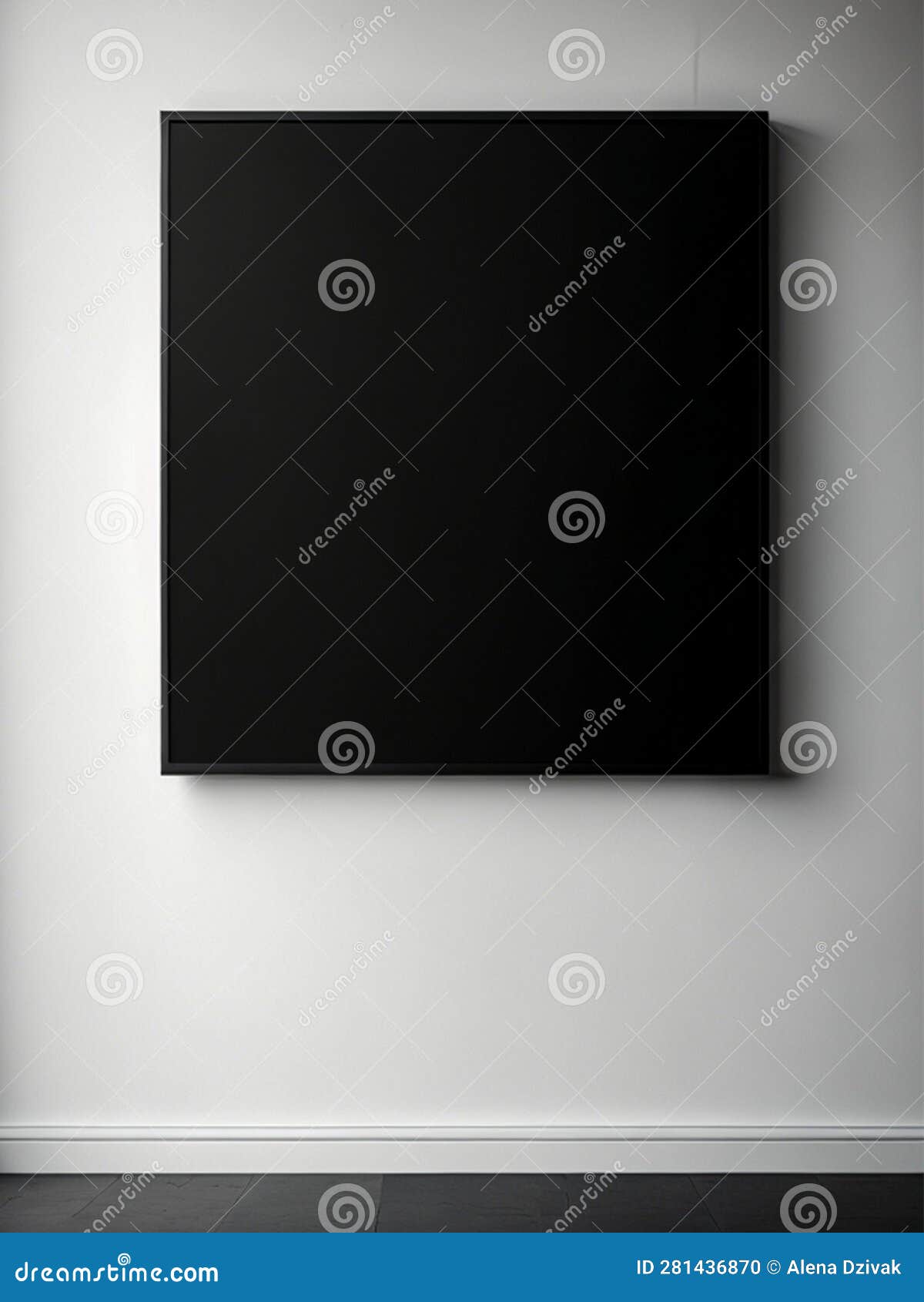 Frames on the Wall. Created with AI Technology. Stock Illustration ...