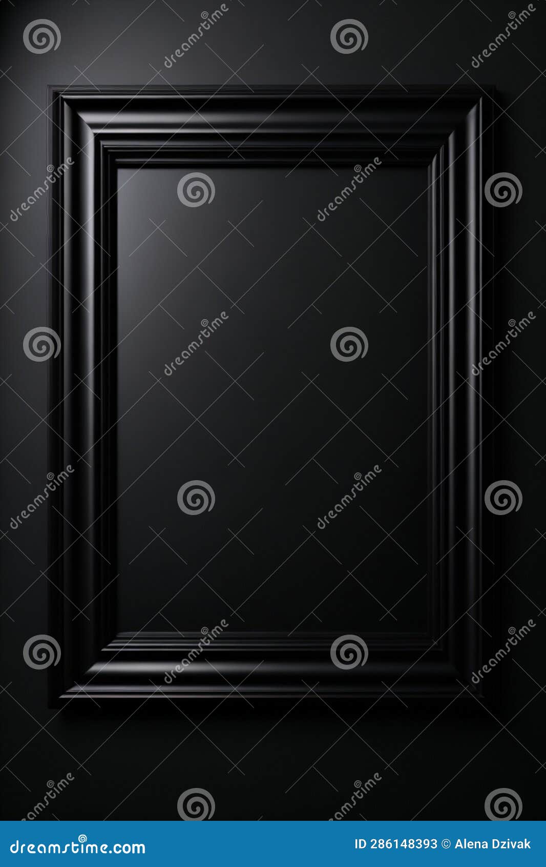 Frames on the Wall. Created with AI Technology. Stock Illustration ...