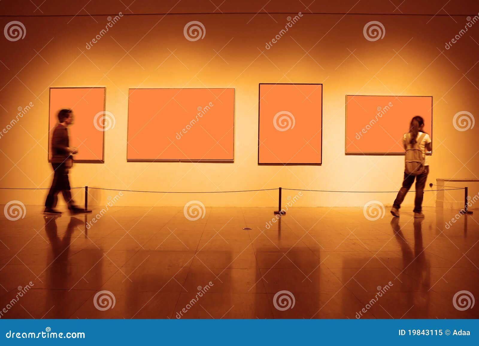 Frames on White Wall Art Museum Stock Image - Image of culture ...
