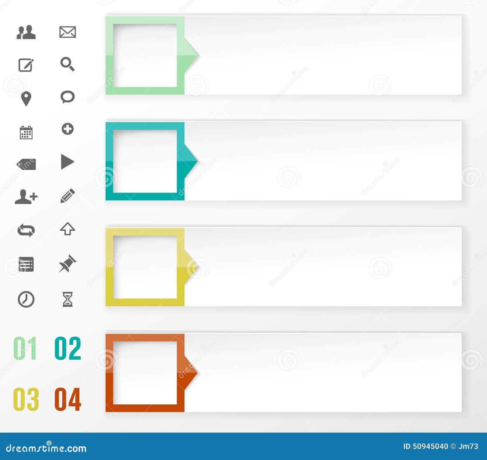 Frames for Your Infographics and Set of Icons Stock Vector ...
