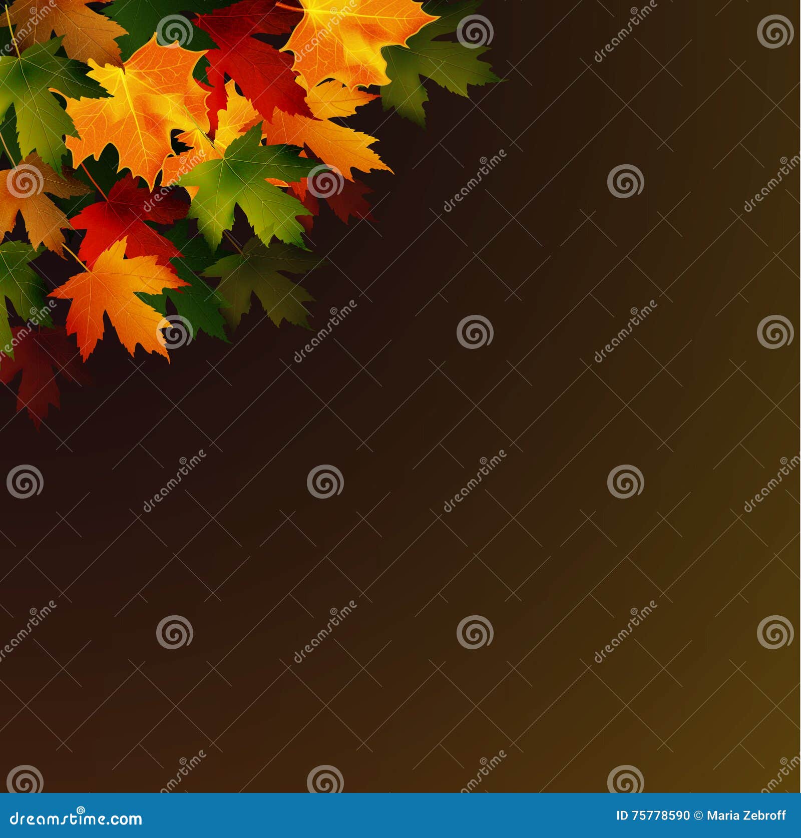 Framework from Autumn Leaves Stock Vector - Illustration of foliage ...