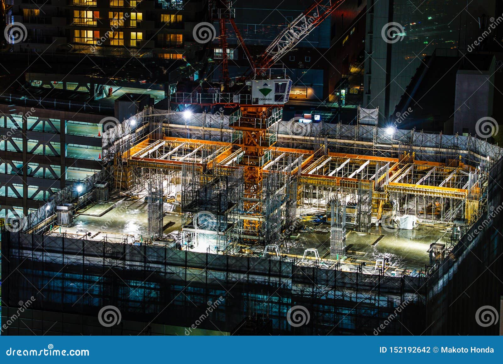 Of the Framework of Building the Image Under Construction Stock Photo ...