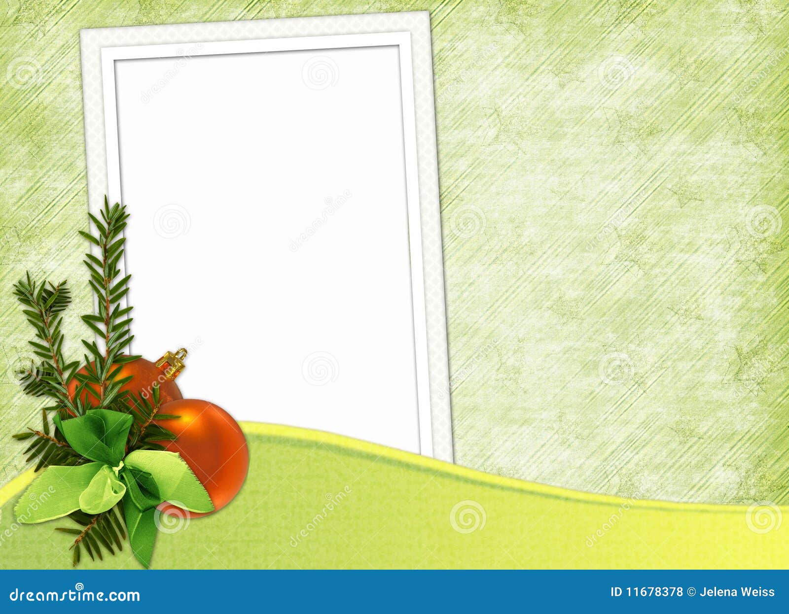 Framework from Christmas Ornaments. Stock Illustration - Illustration ...