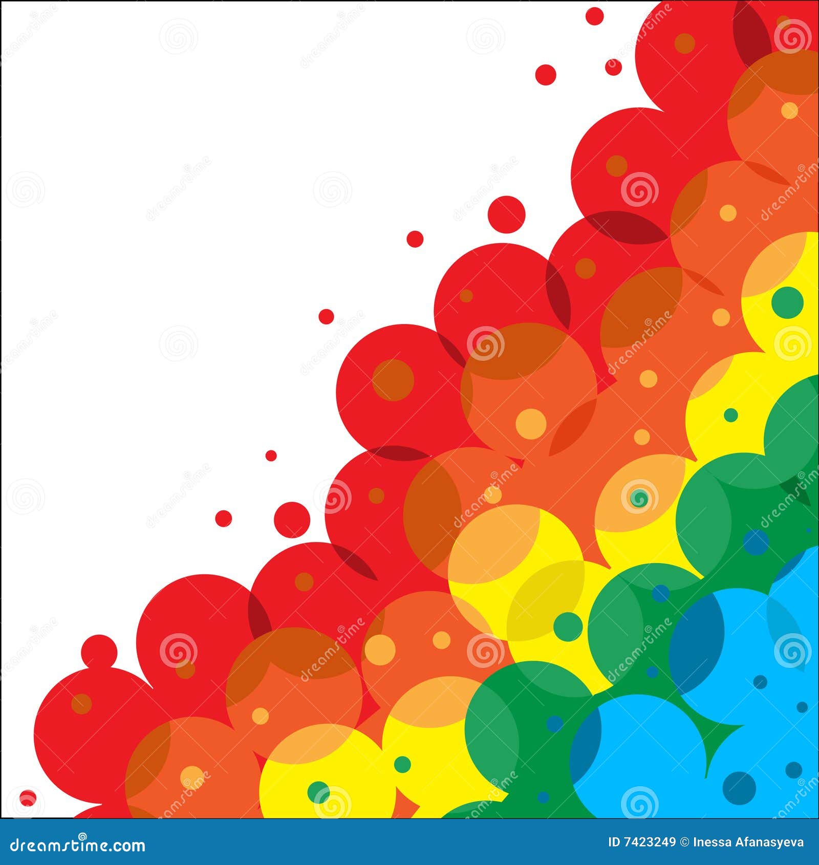 Framework from Colour Circles Stock Vector - Illustration of droplet ...