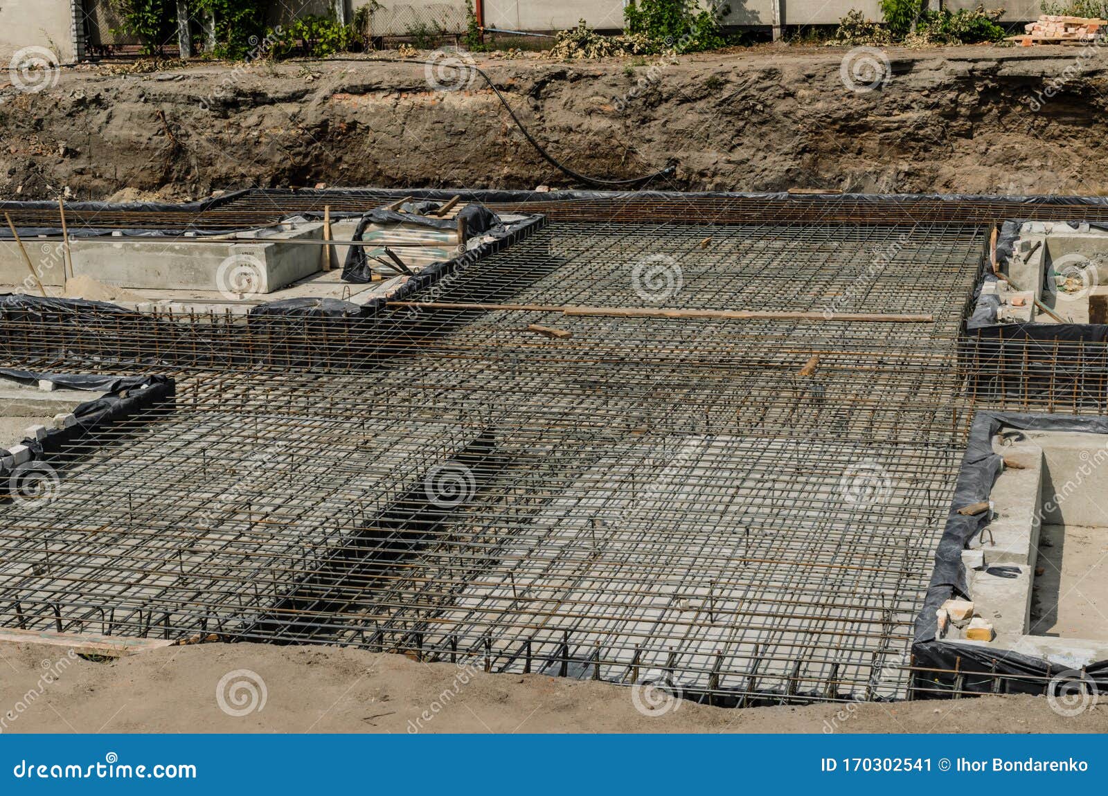 Framework for the Foundation of the Building Stock Image - Image of ...