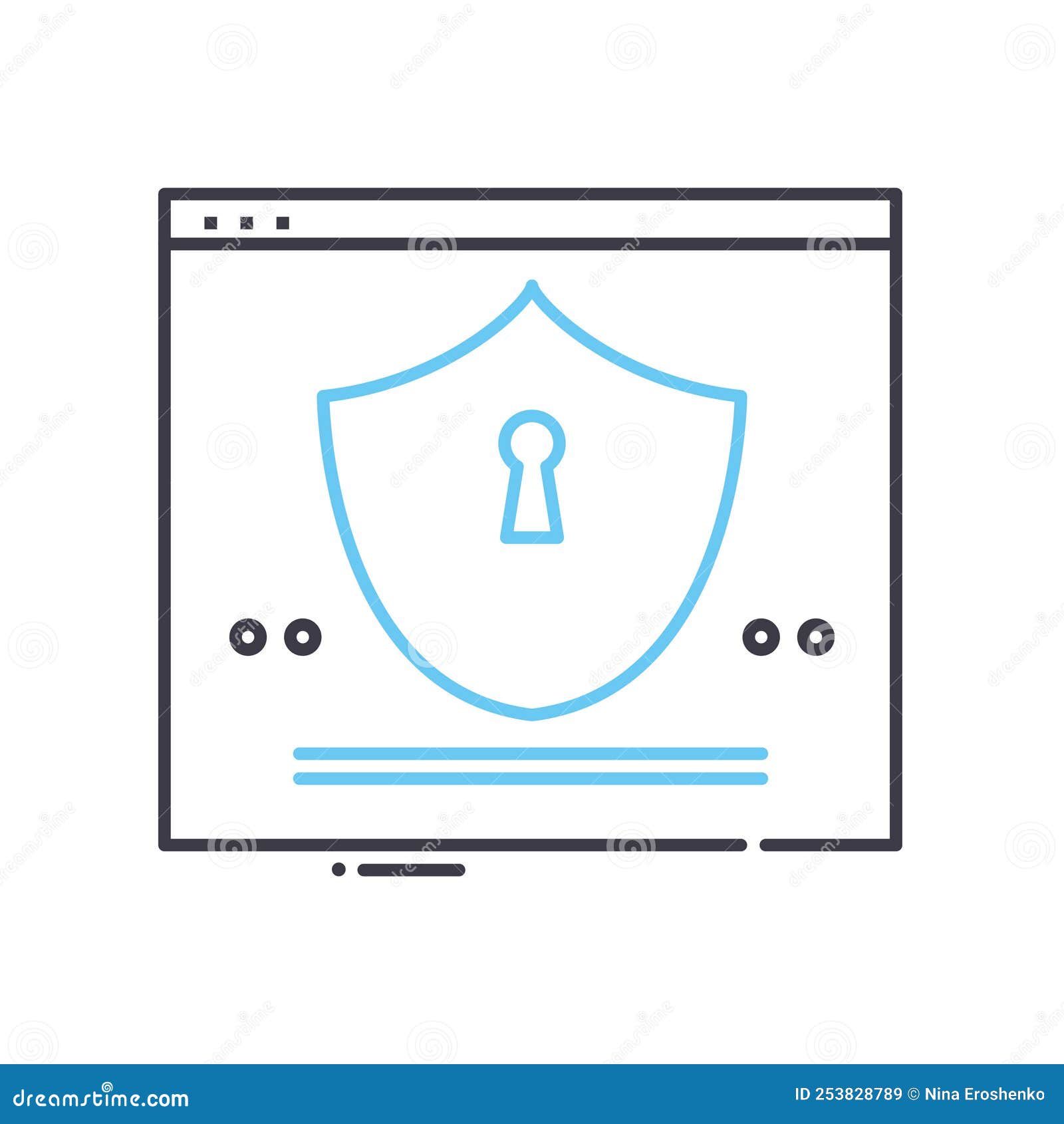 Framework File Line Icon, Outline Symbol, Vector Illustration, Concept ...