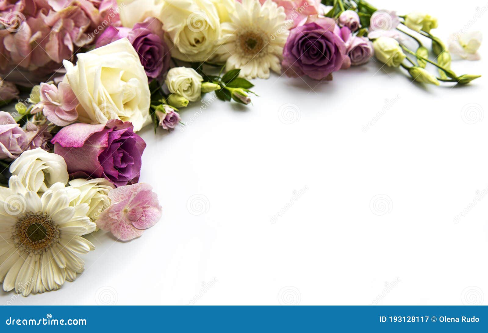 Framework from flowers stock image. Image of holiday - 193128117