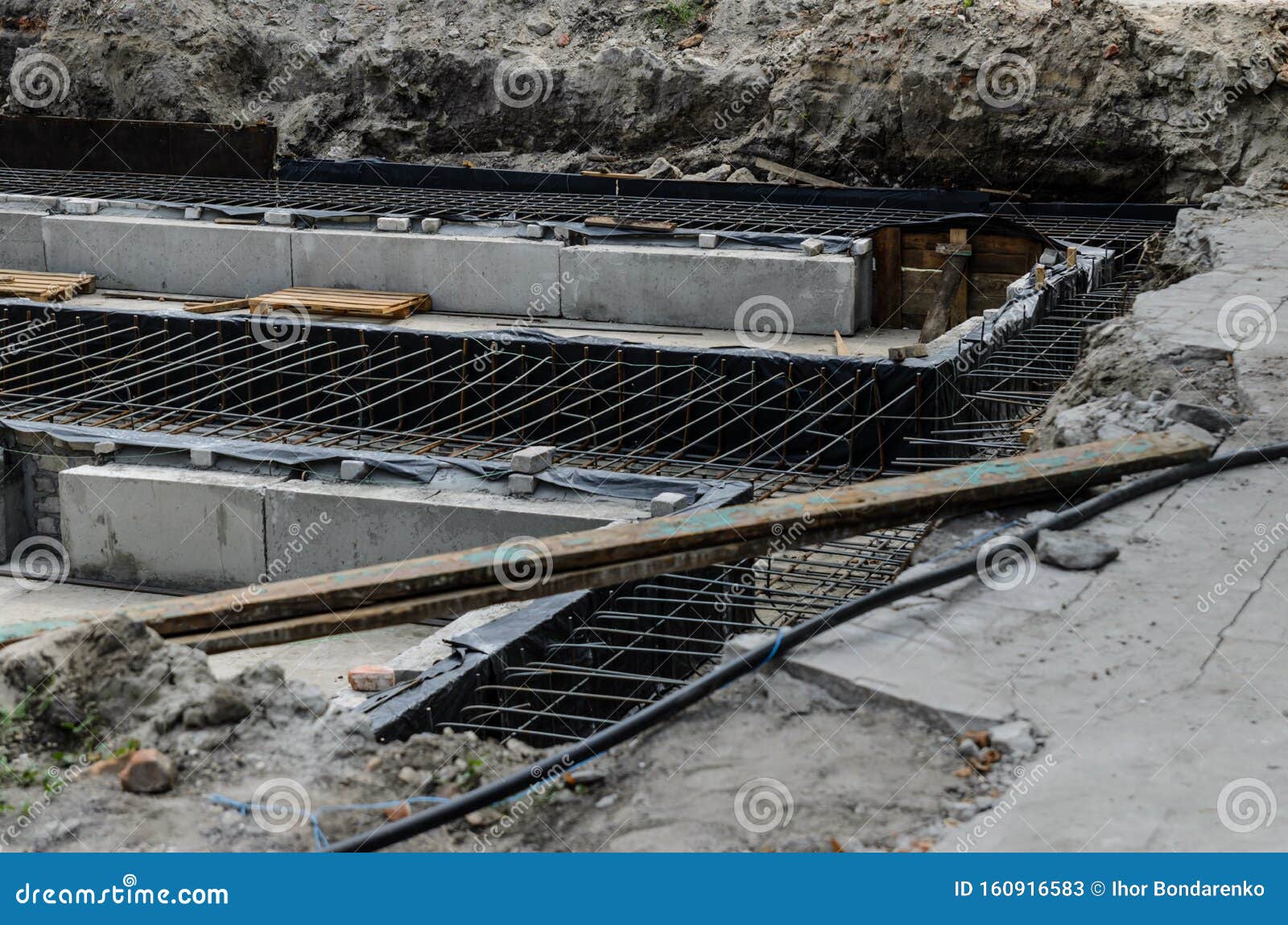 Framework for the Foundation of the Building Stock Image - Image of ...