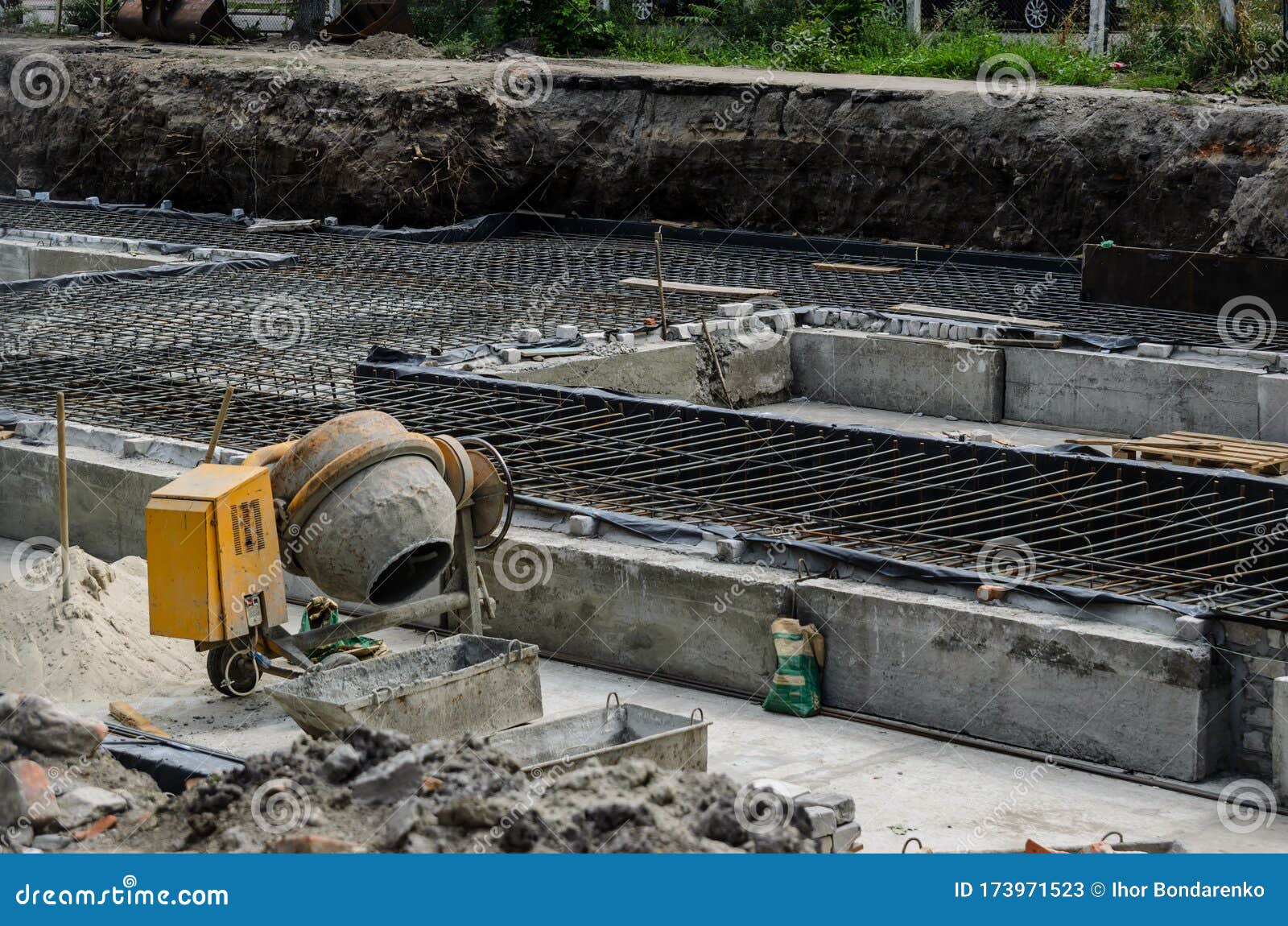 Framework for the Foundation of the Building Stock Image - Image of ...