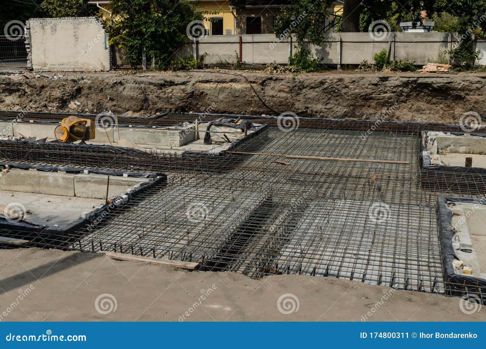 Framework for the Foundation of the Building Stock Image - Image of ...