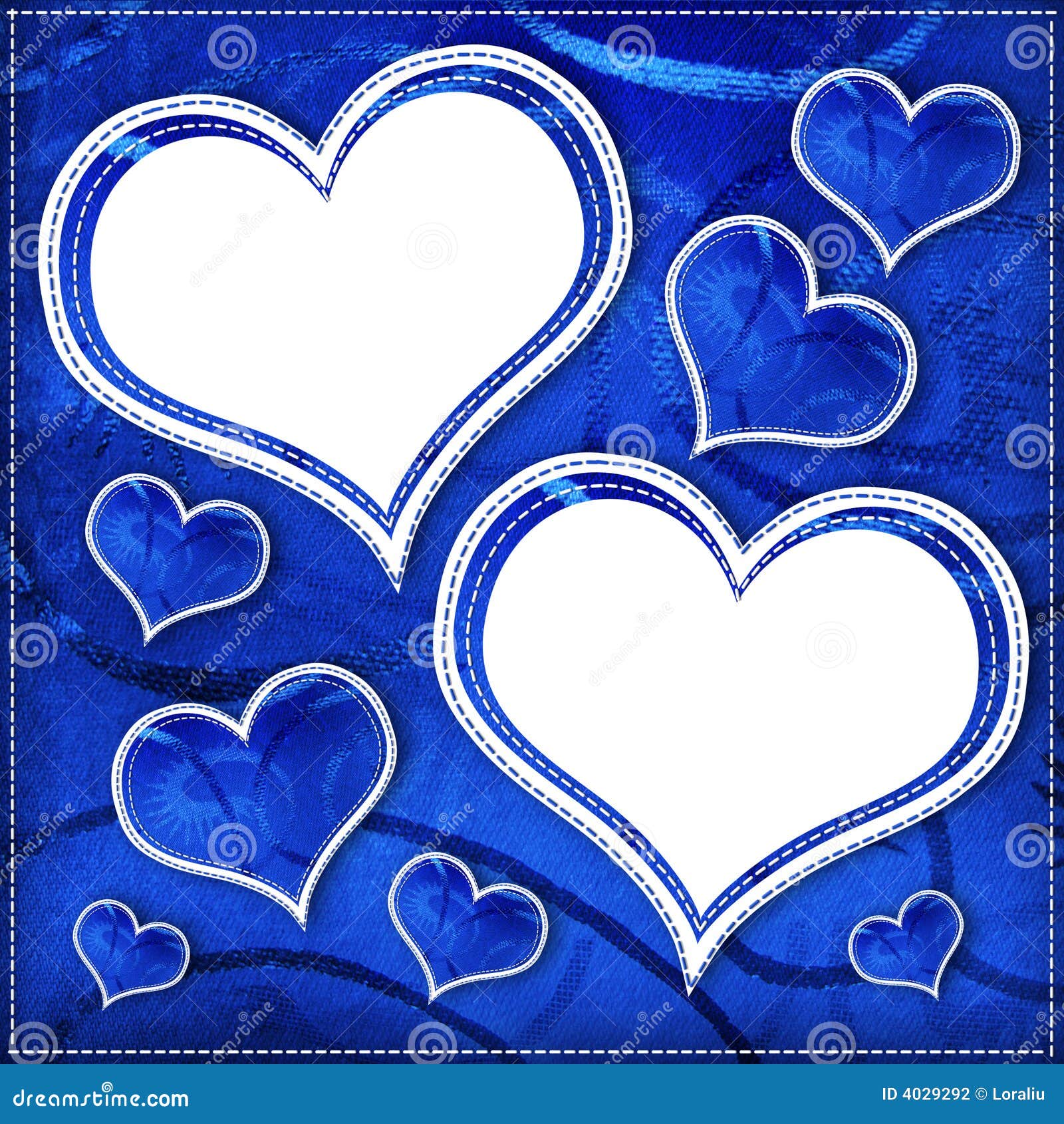 Framework with Heart. Scrapbook Stock Illustration - Illustration of ...