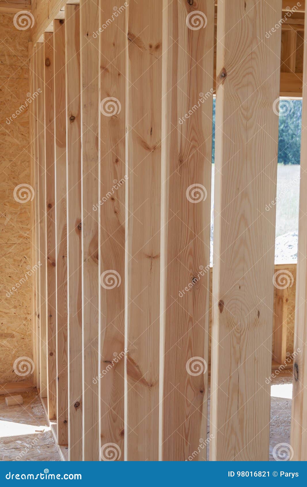 Framework House - Under Construction. Stock Image - Image of industrial ...