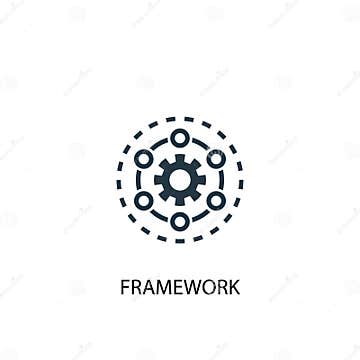 Framework Icon. Simple Element Stock Vector - Illustration of vector ...