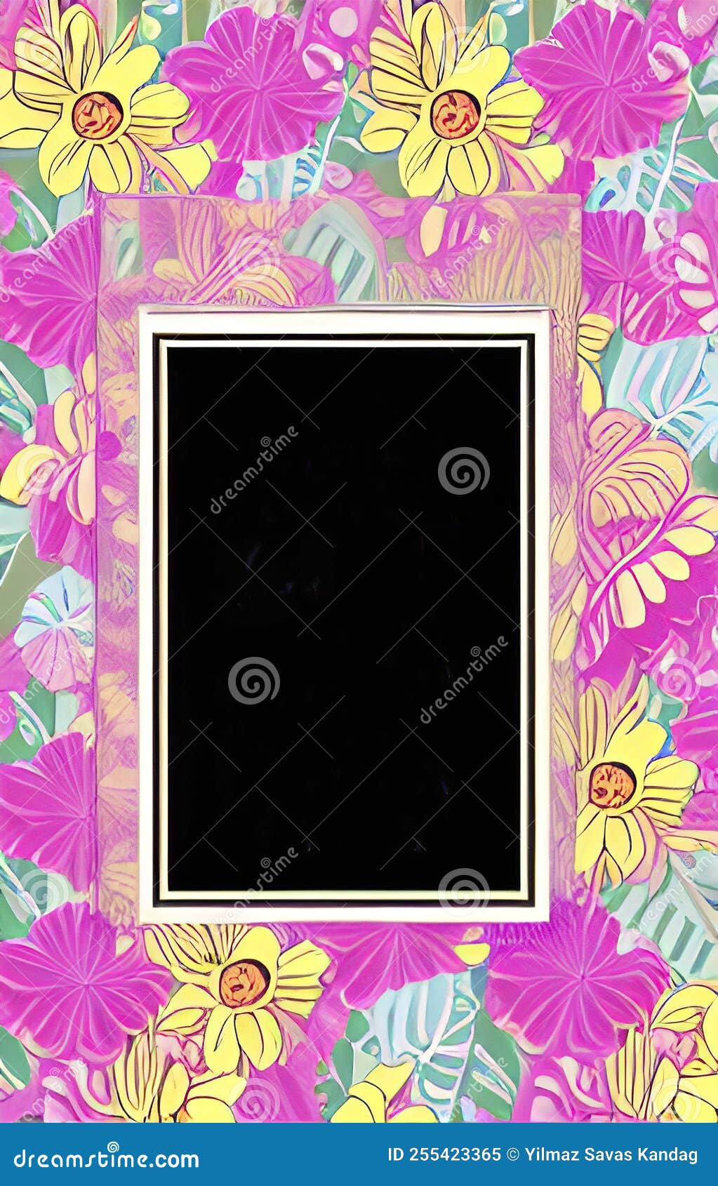 Framework for Invitation or Congratulation Stock Vector - Illustration ...