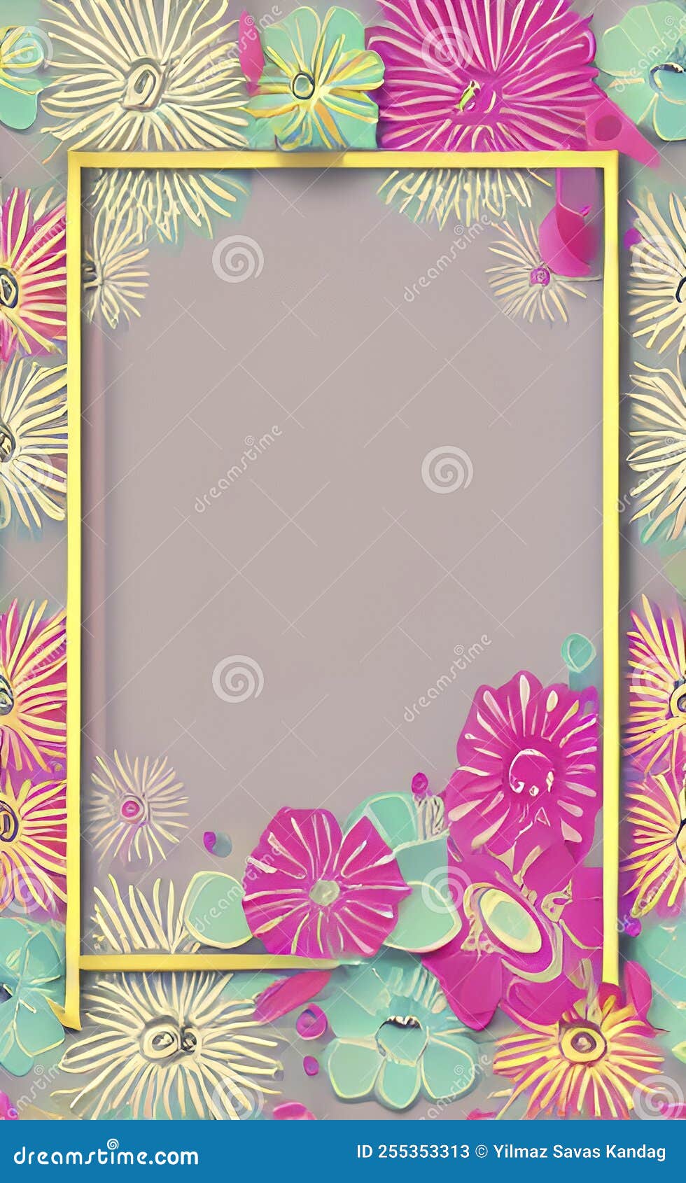 Framework for Invitation or Congratulation Stock Illustration ...