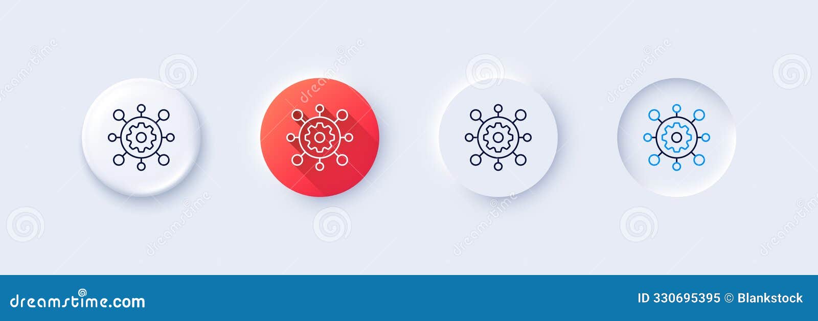 Framework Line Icons Collection. Structure, Blueprint, Skeleton ...