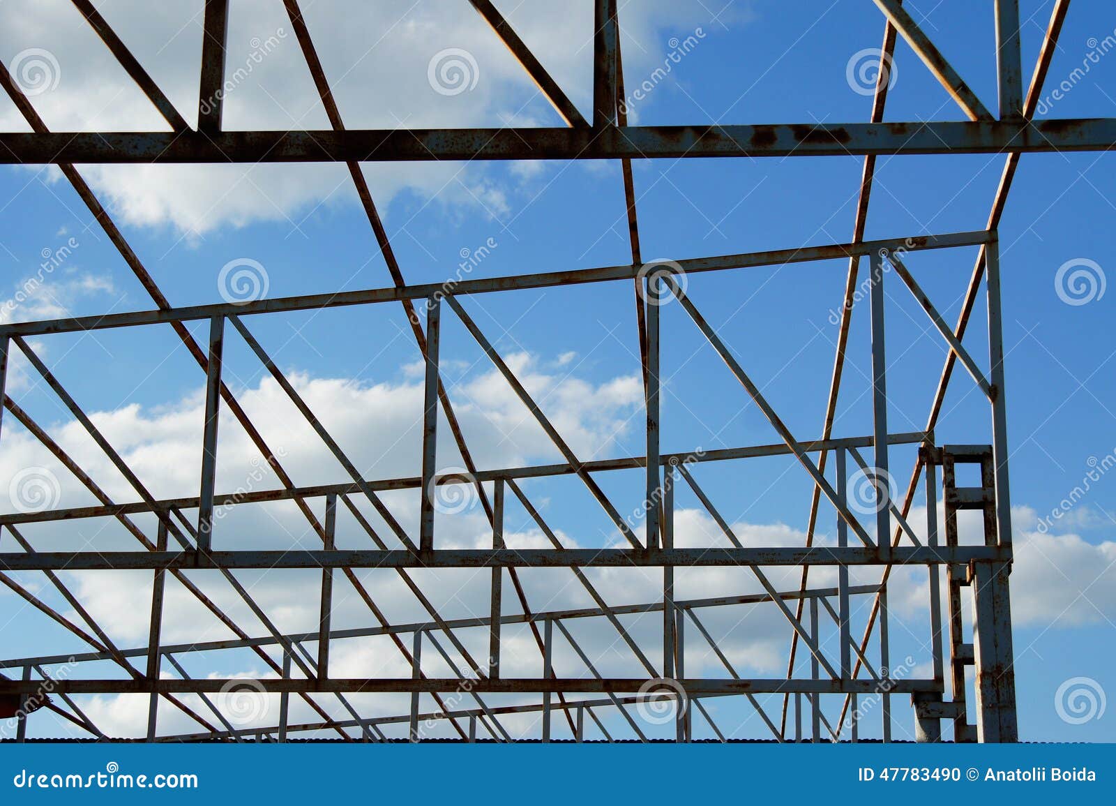 Framework from a metal stock photo. Image of roof, building - 47783490