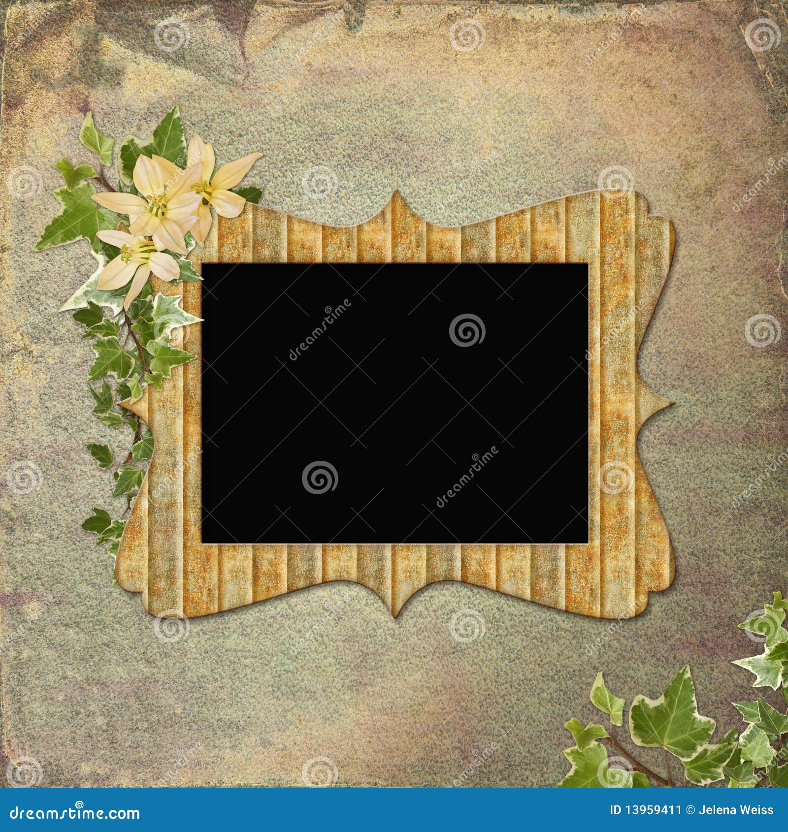 Congratulation Photo Picture Frame Collage Layout Design Cartoon Vector ...