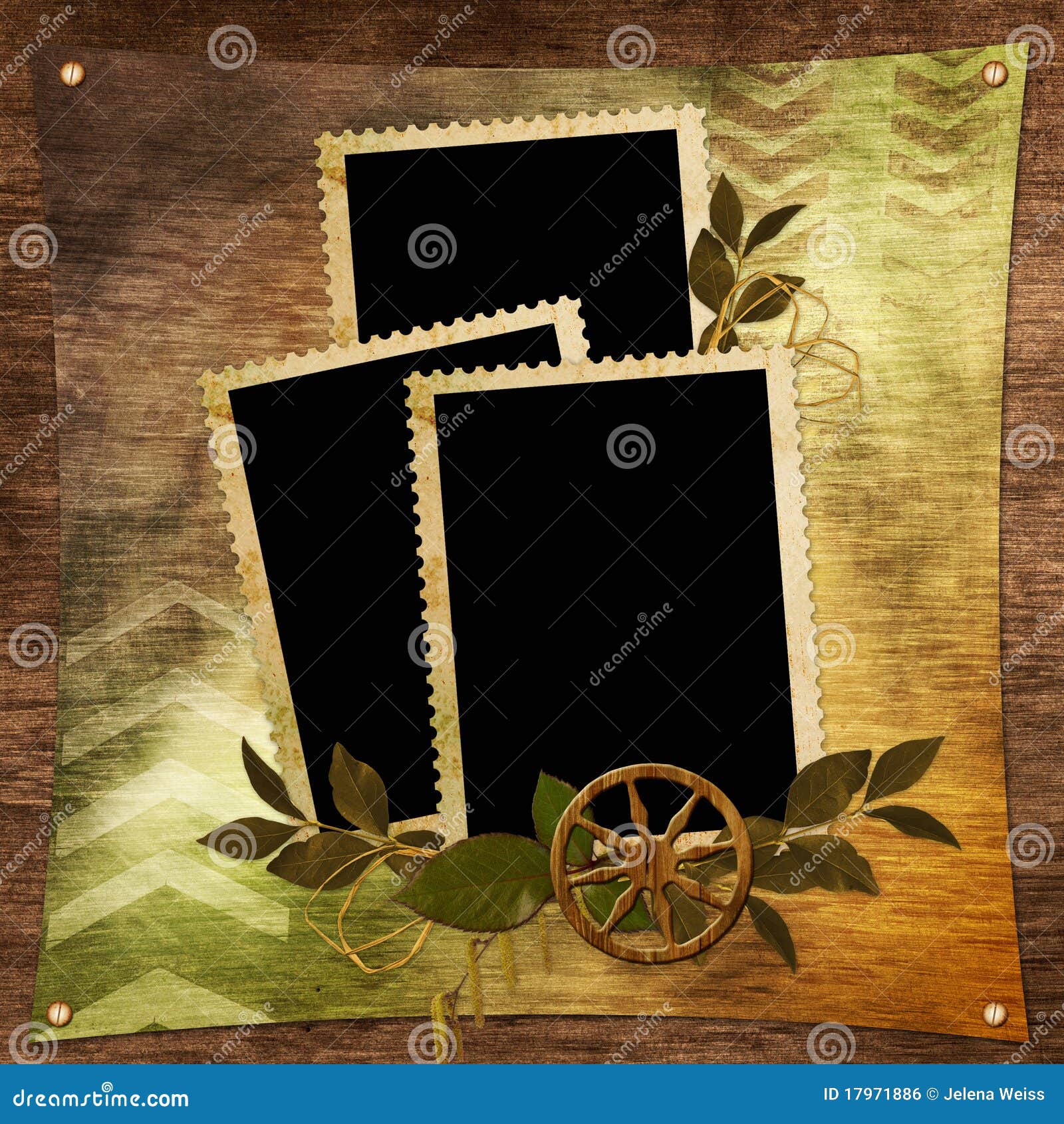 Congratulation Photo Picture Frame Collage Layout Design Cartoon Vector ...