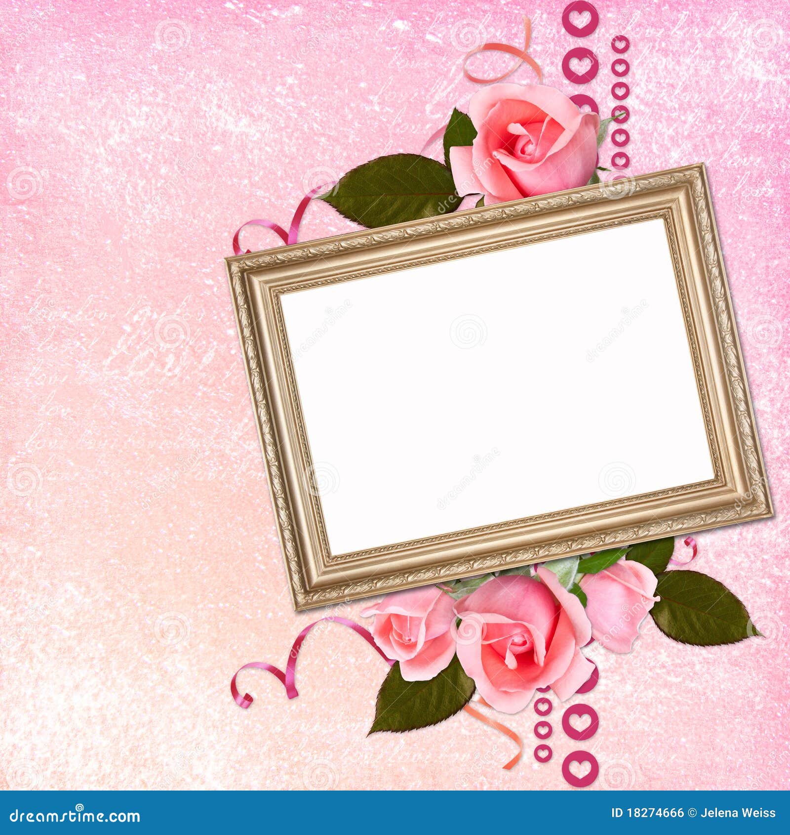 Congratulation Photo Picture Frame Collage Layout Design Cartoon Vector ...