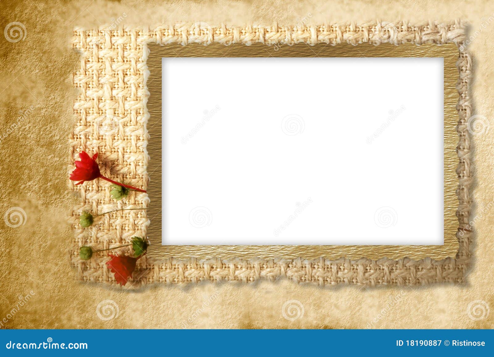 Framework for Photo with Flowers Stock Image - Image of photograph ...