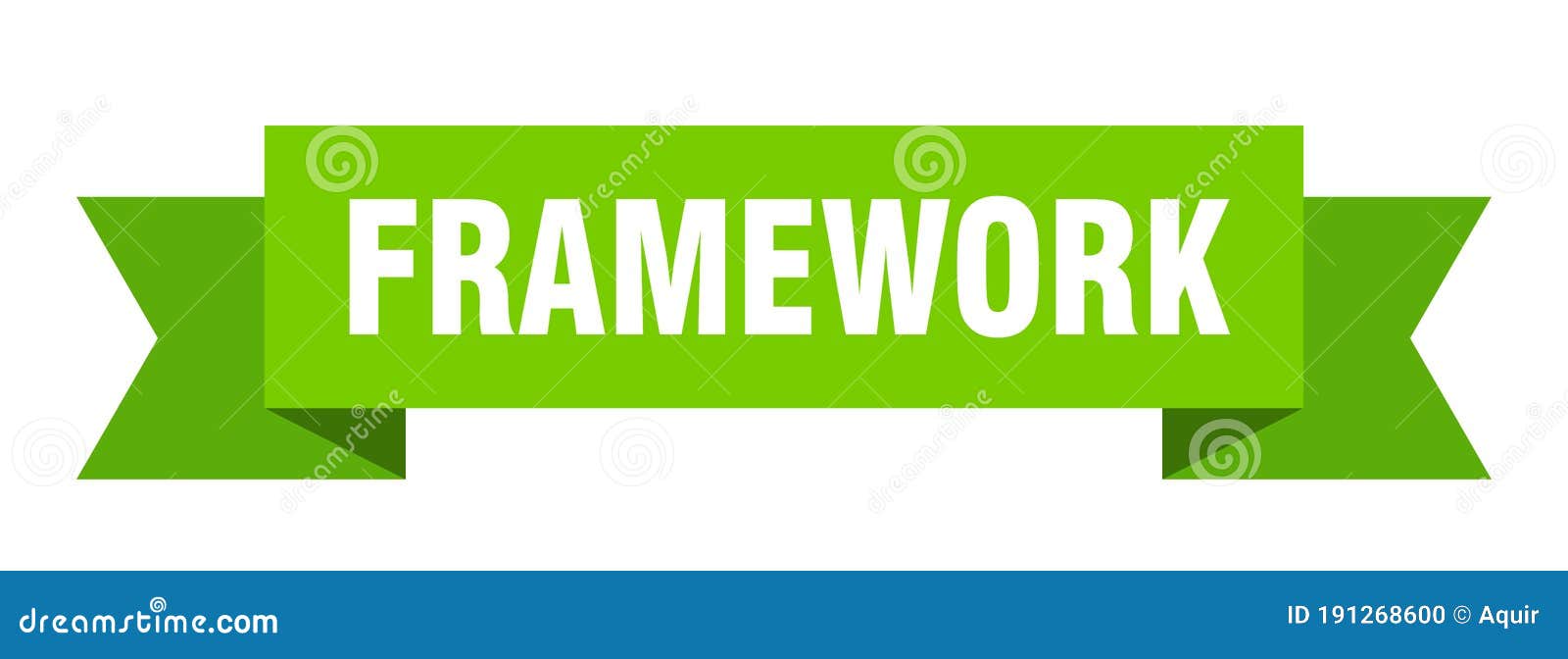 Framework ribbon. stock vector. Illustration of template - 191268600