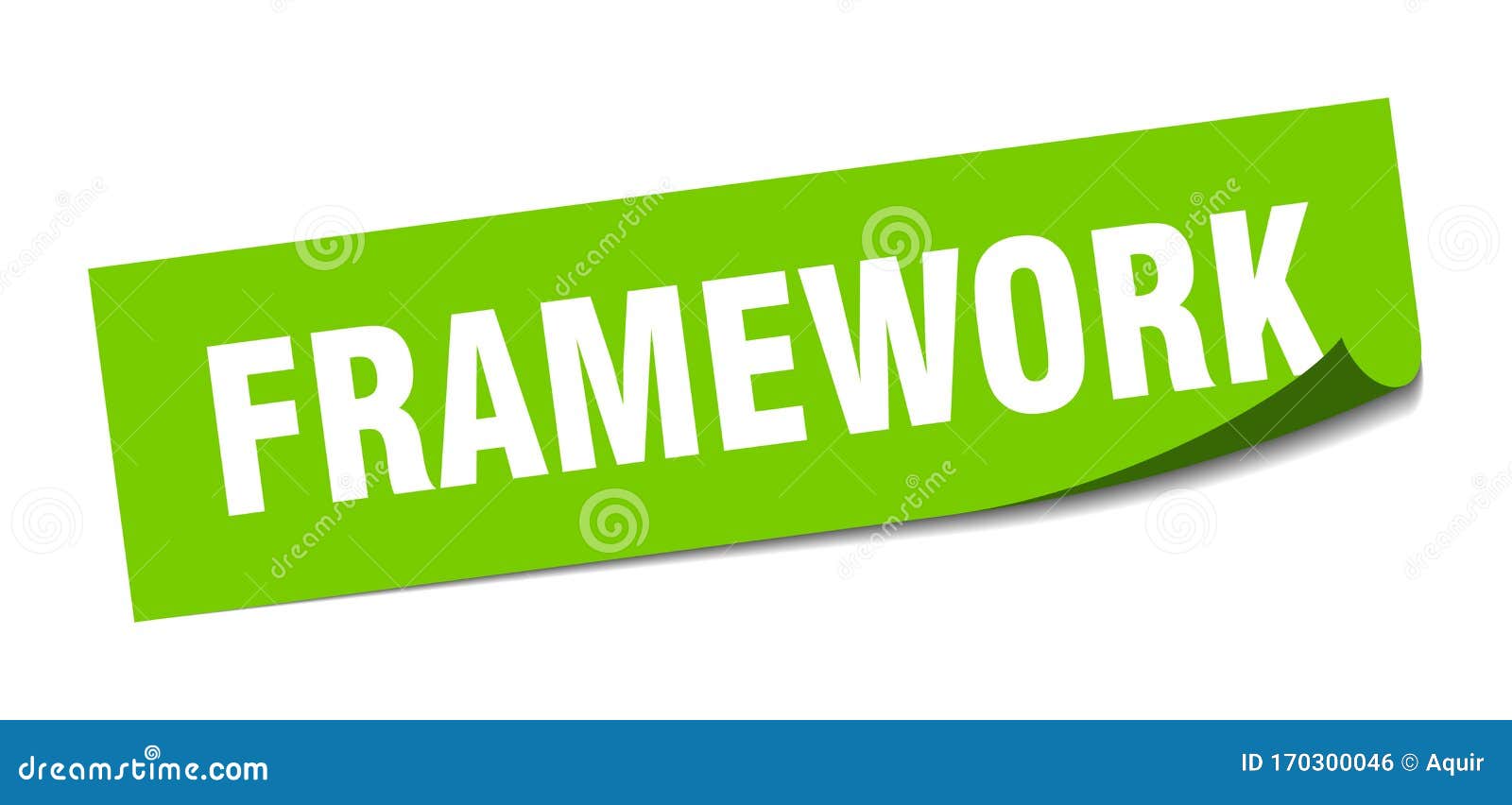 Framework Sticker. Framework Square Sign Stock Vector - Illustration of ...