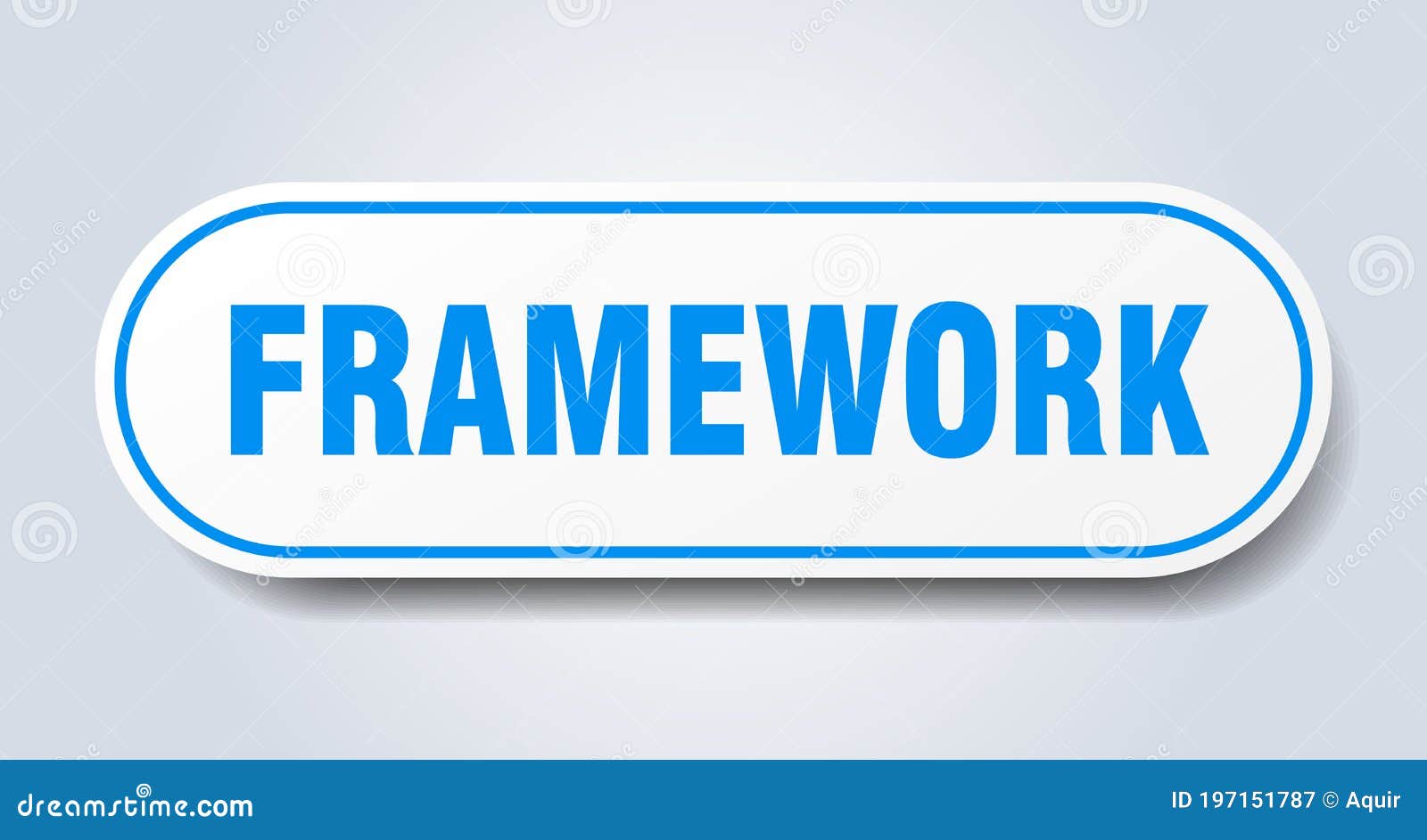 Framework sticker. stock vector. Illustration of background - 197151787