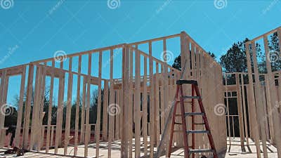 Framing Beam Provides Structural Support To the Entire Building. Stock ...