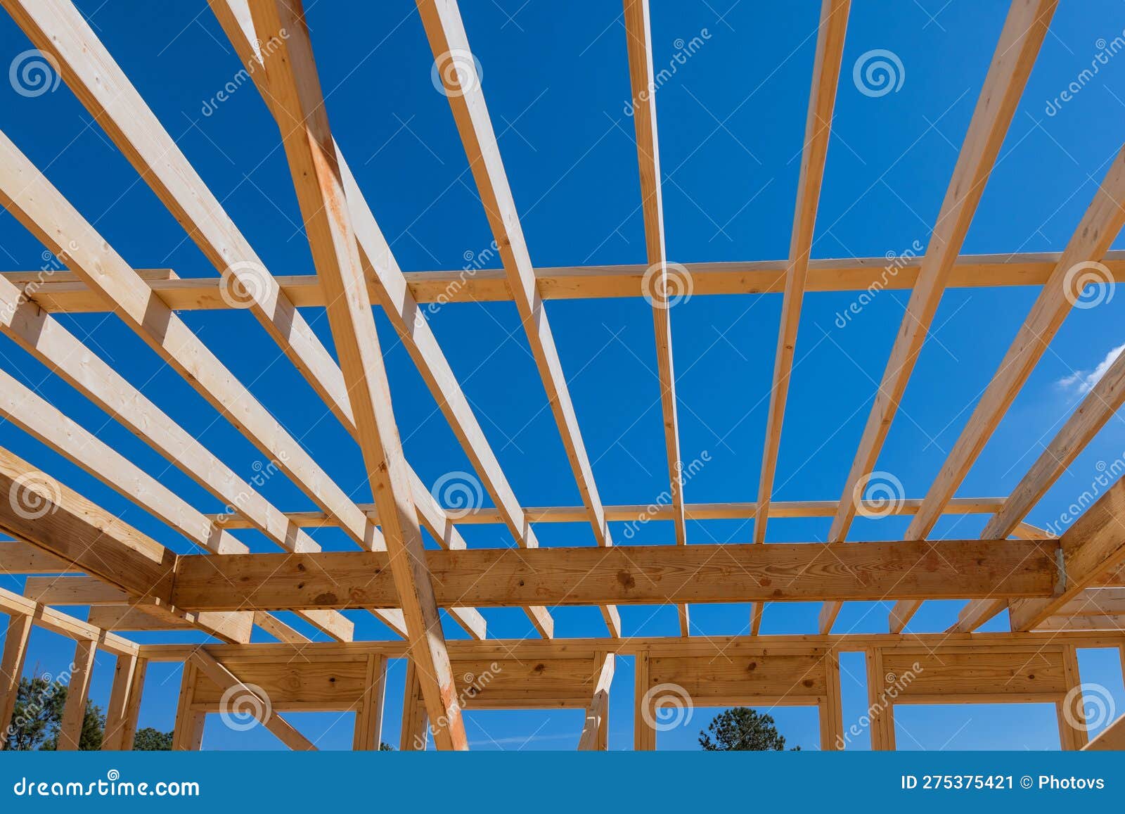 Framing Beams are Used To Construct the Framework of the Layout of ...