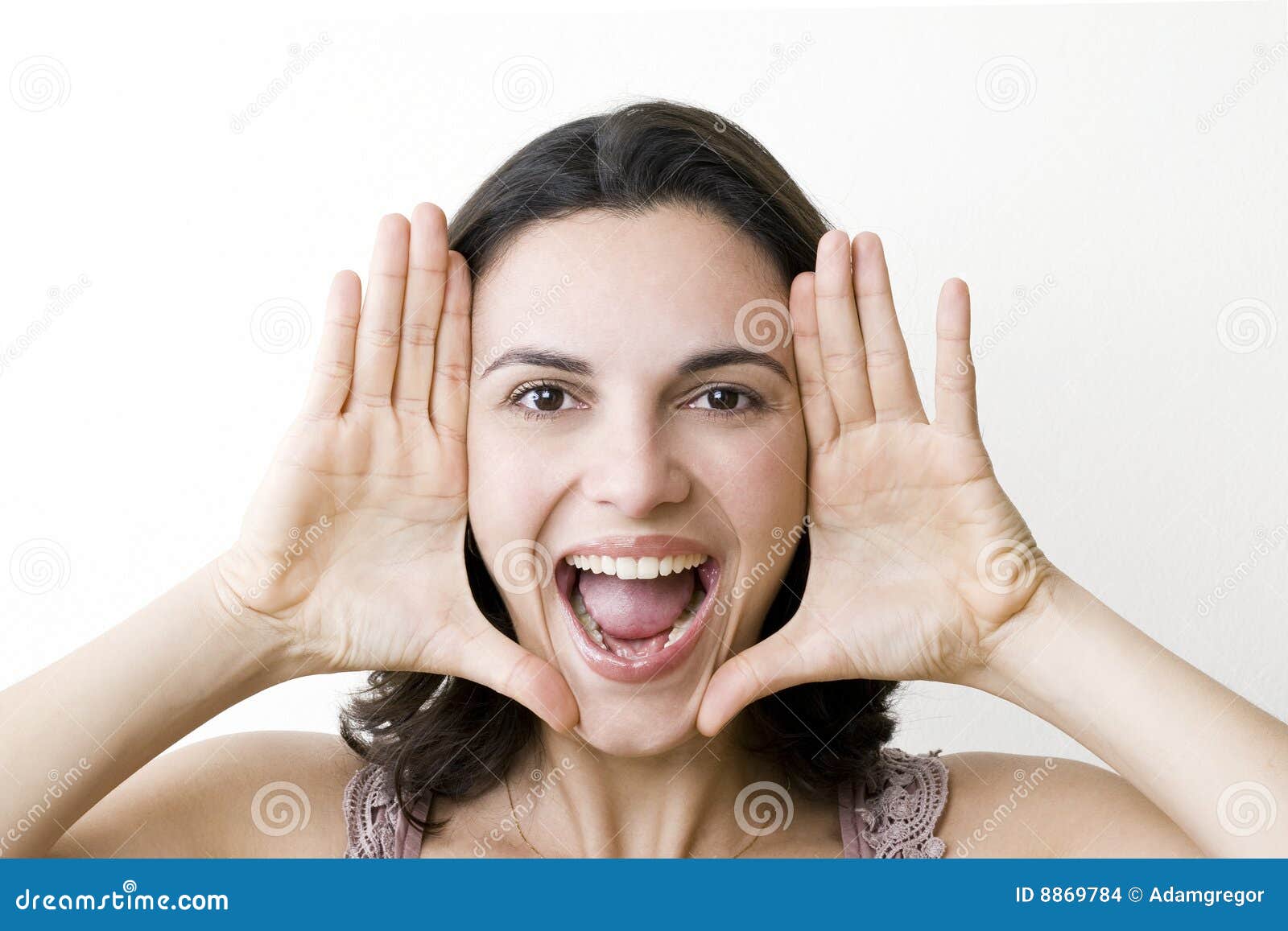 Framing the face stock photo. Image of beautiful, close - 8869784