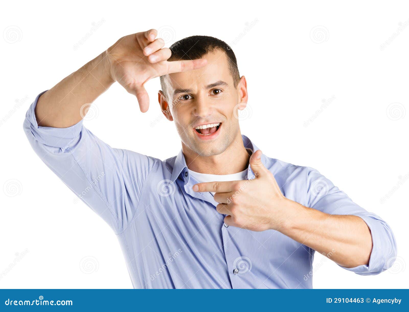 Framing Hands Gesture of Male Stock Image - Image of framing, male ...