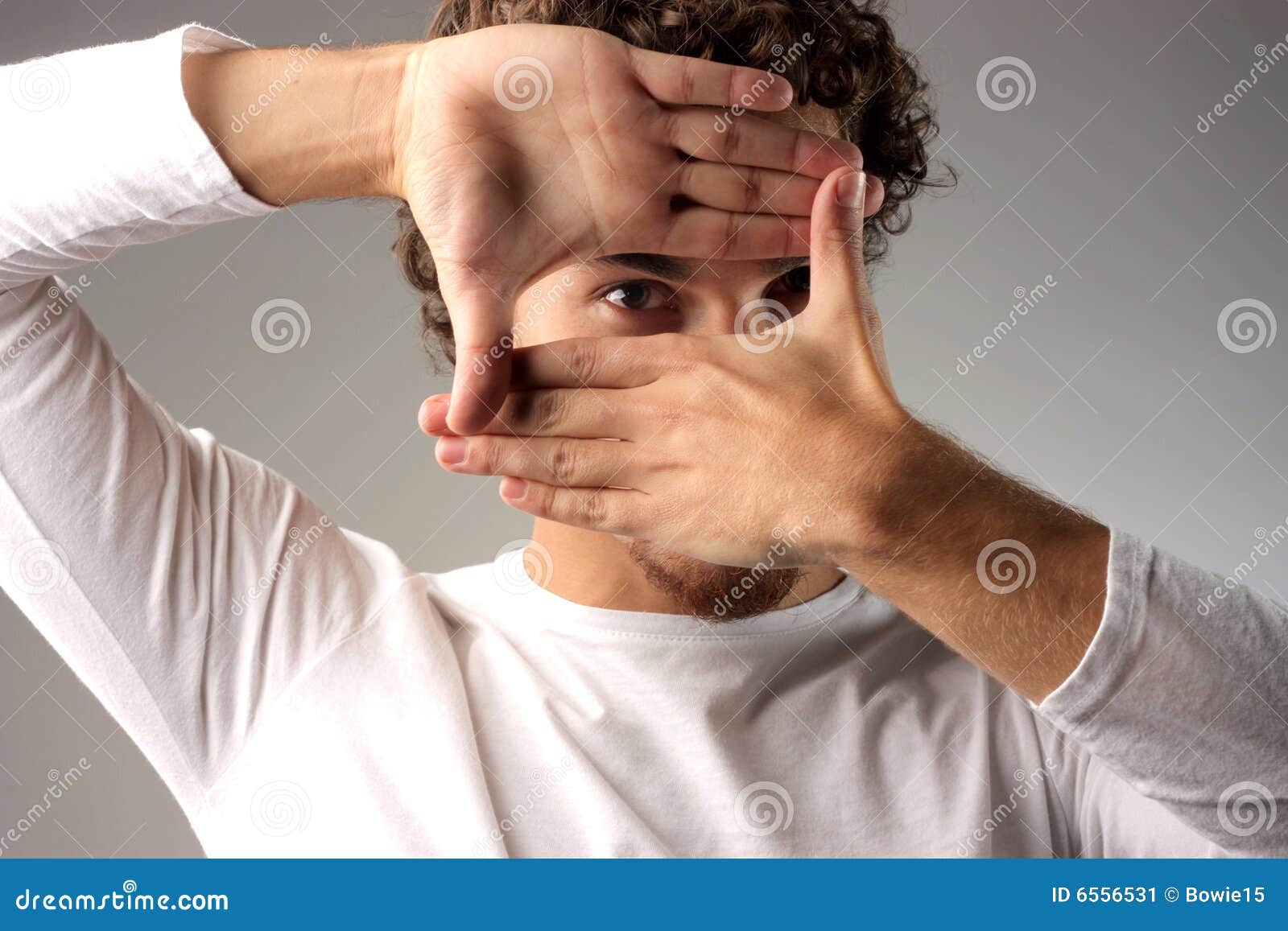 Framing her hands stock image. Image of portrait, recognize - 6556531