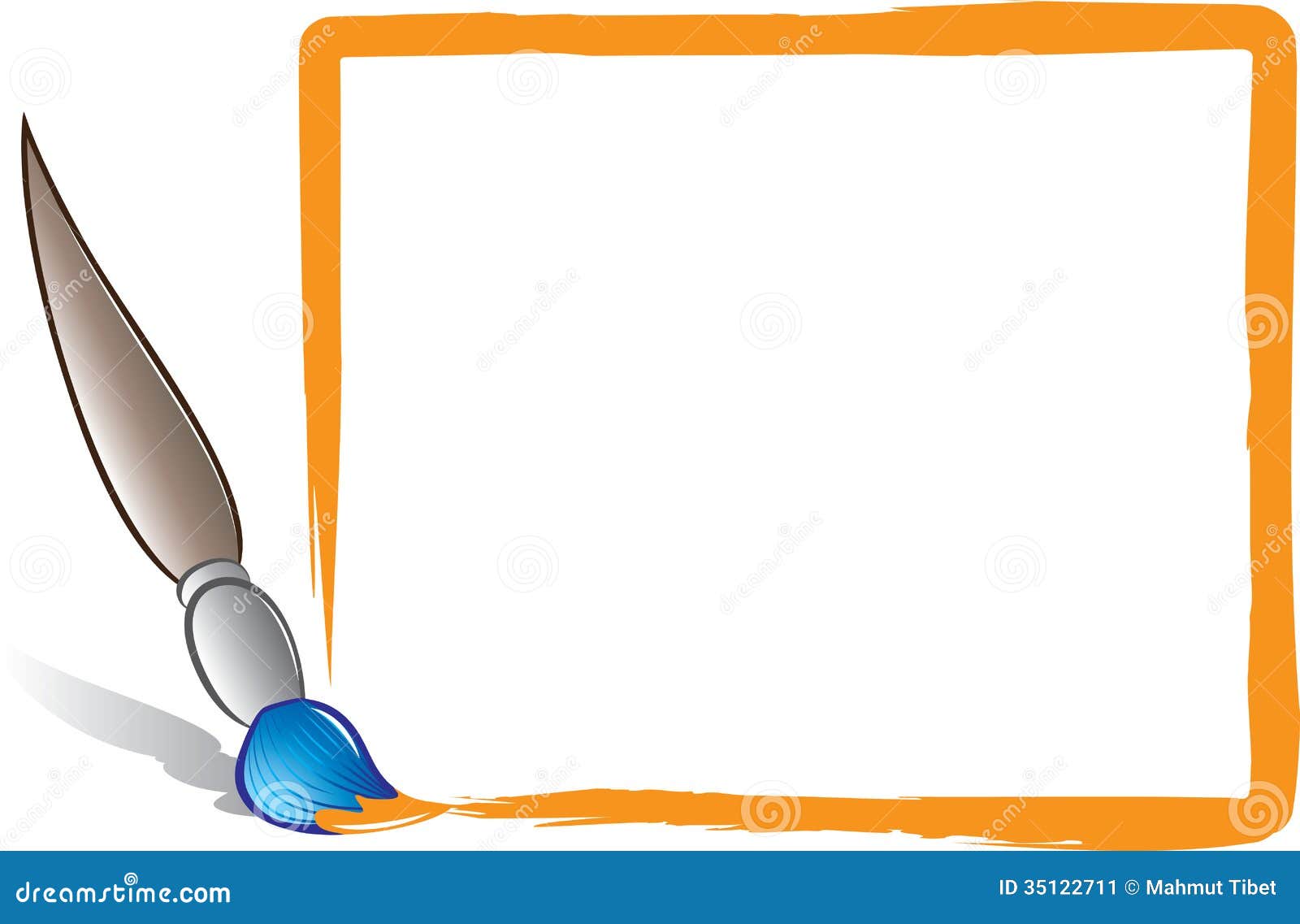 Framing stock vector. Illustration of paintbrush, painting - 35122711