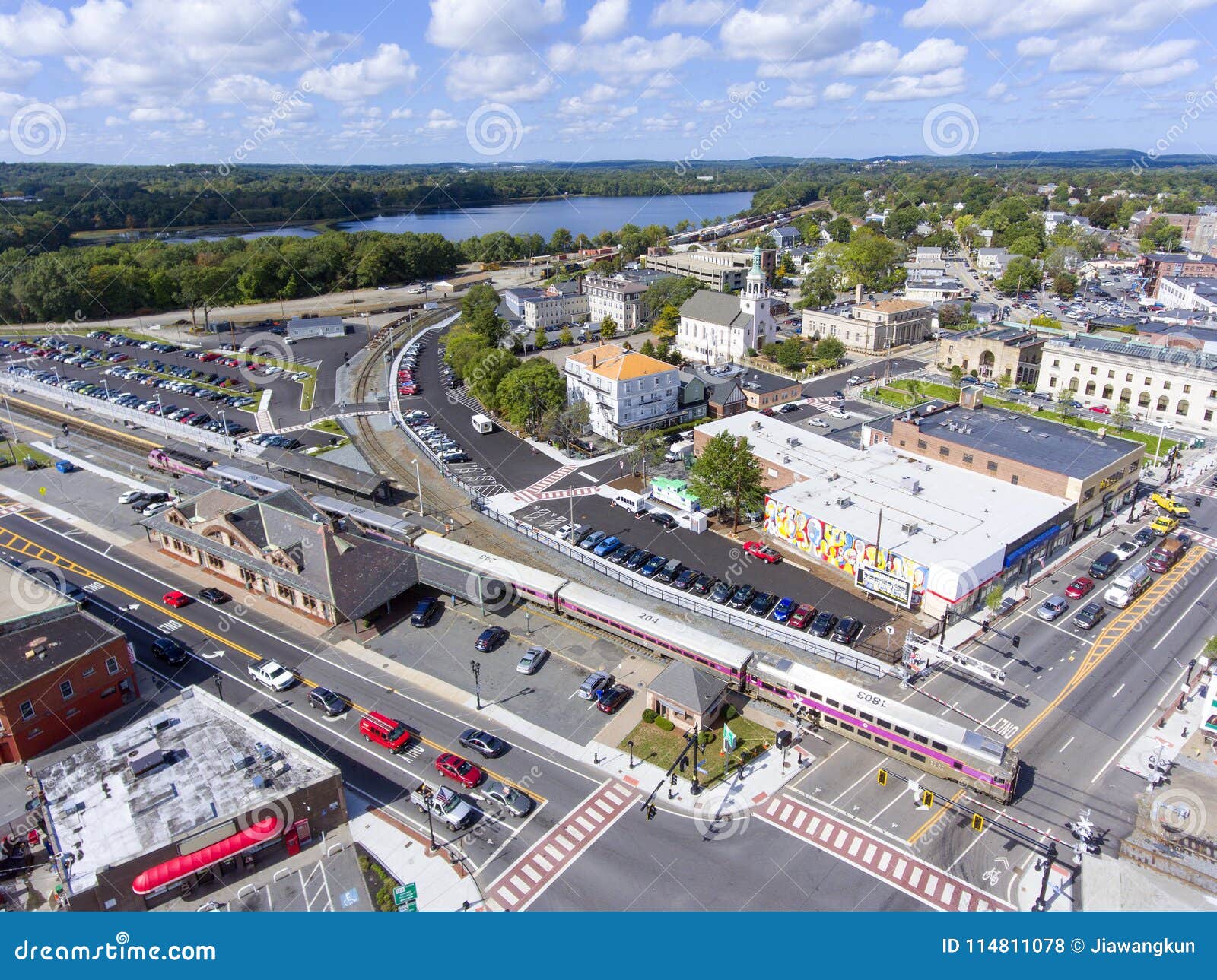 Framingham Do Centro, Massachusetts, EUA Foto de Stock Editorial ...