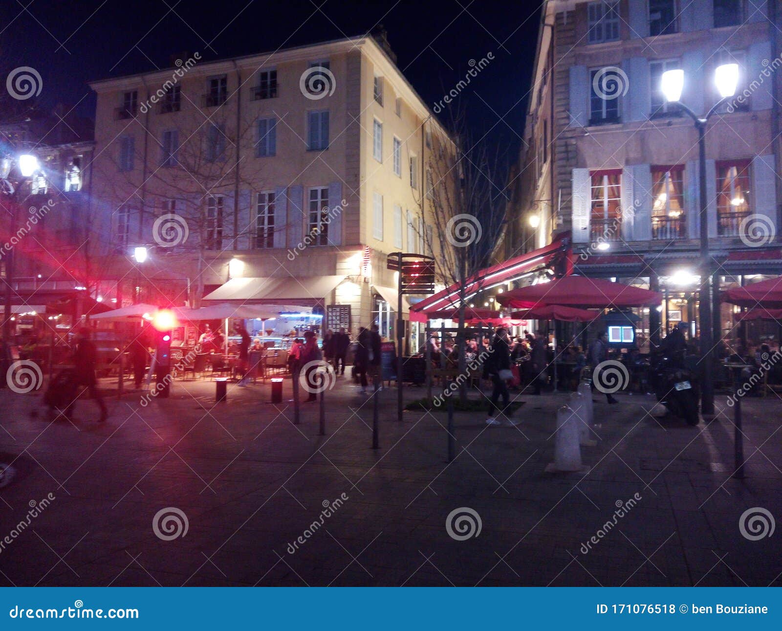 France Aix En Provence Night Winter Editorial Stock Photo - Image of ...