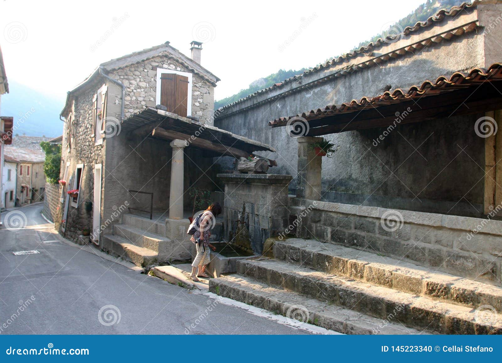 France,Annot village. editorial image. Image of house - 145223340