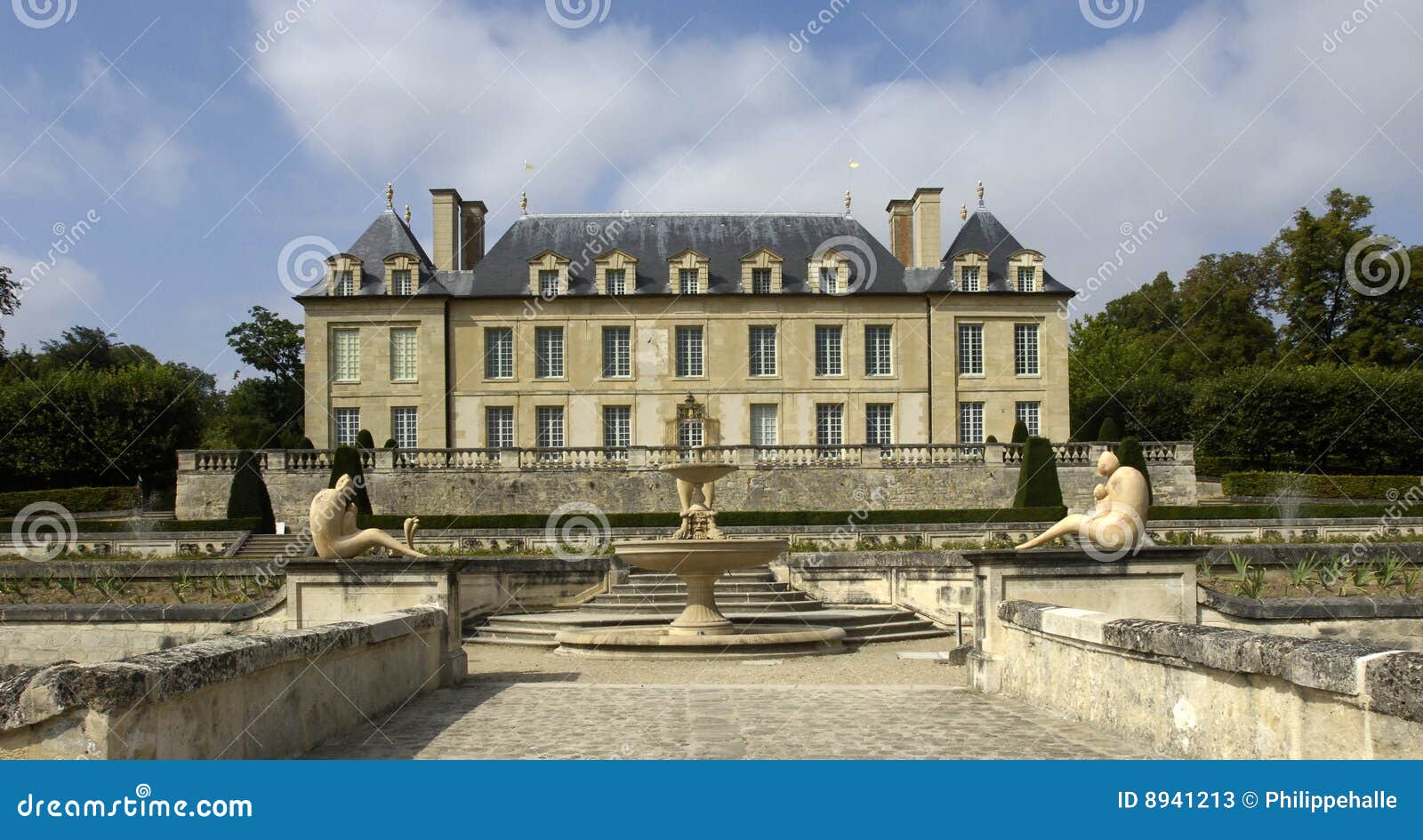 France, Castle of Auvers Sur Oise Stock Image - Image of grass, king: 8941213
