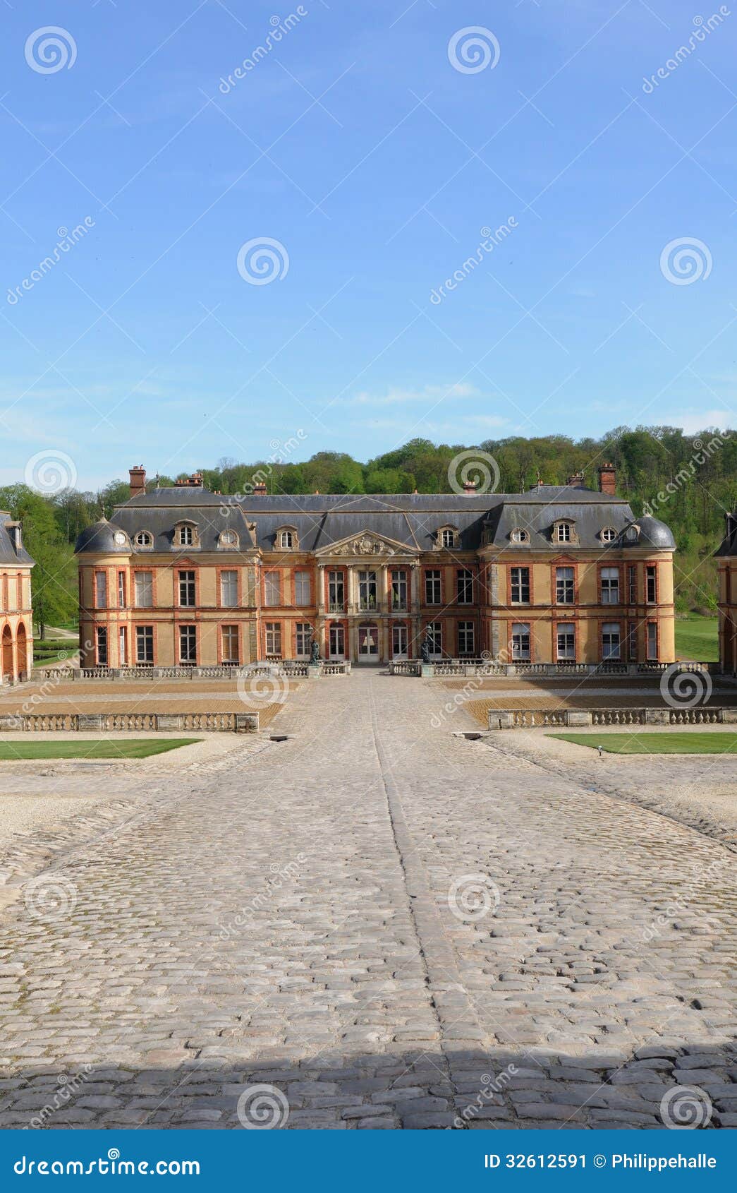 France, the Castle of Dampierre in Les Yvelines Stock Image - Image of ...