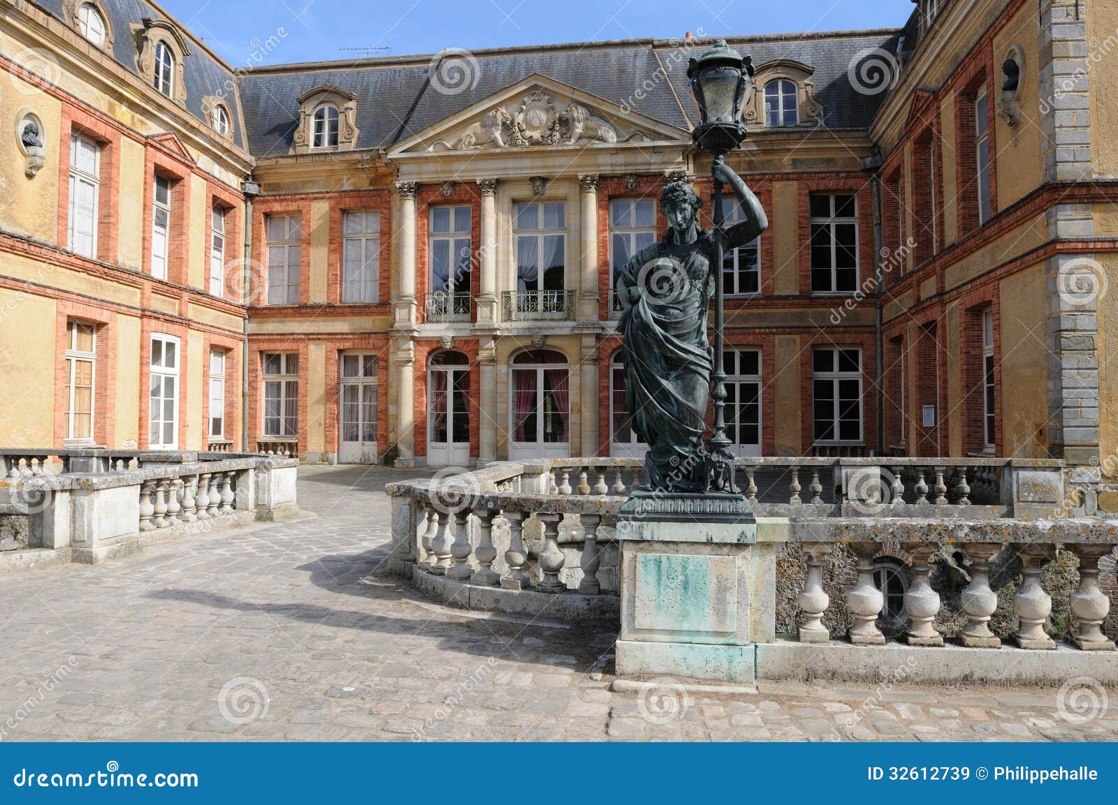 France, the Castle of Dampierre in Les Yvelines Stock Image - Image of ...