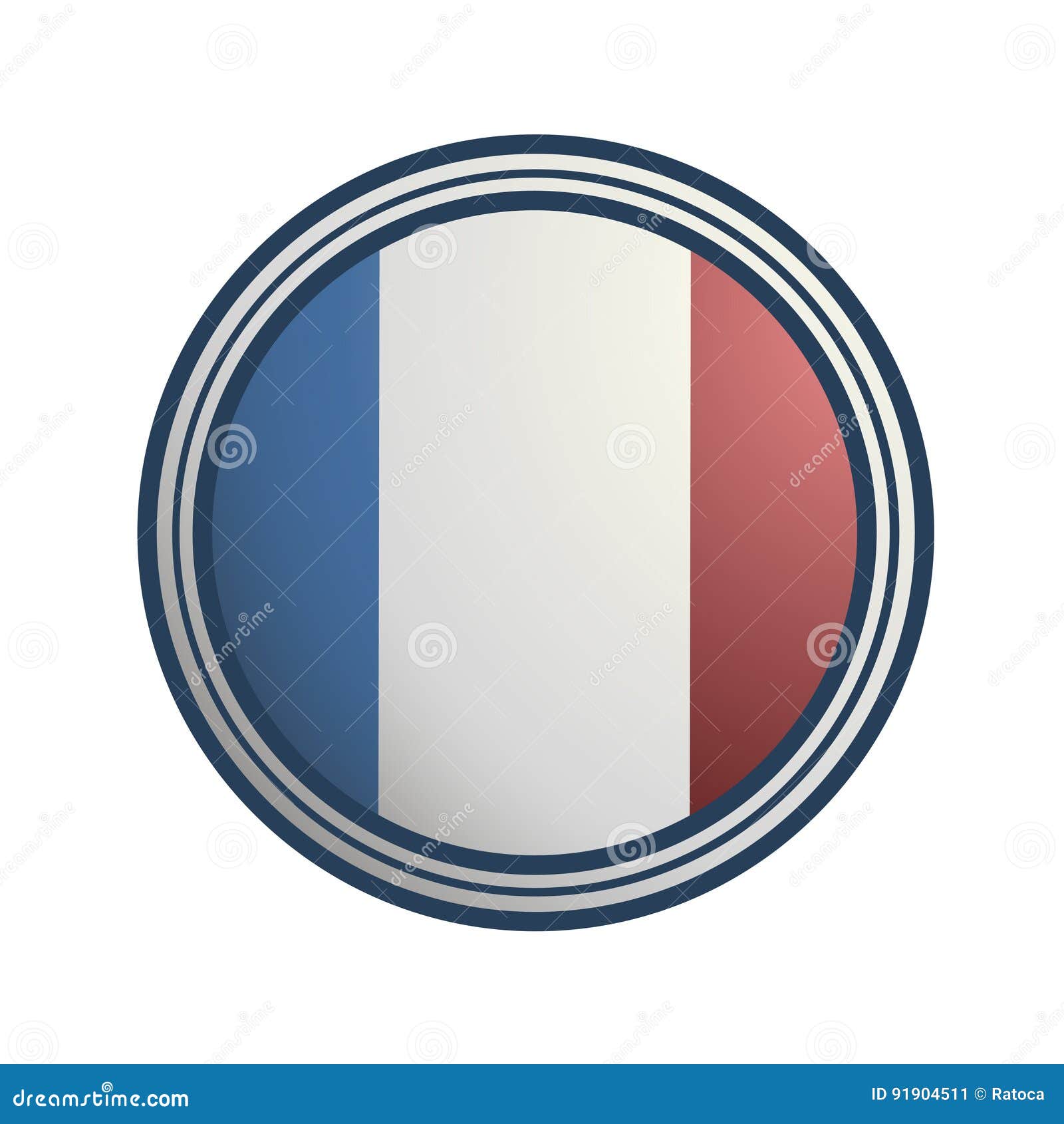 France circle icon stock vector. Illustration of badge - 91904511