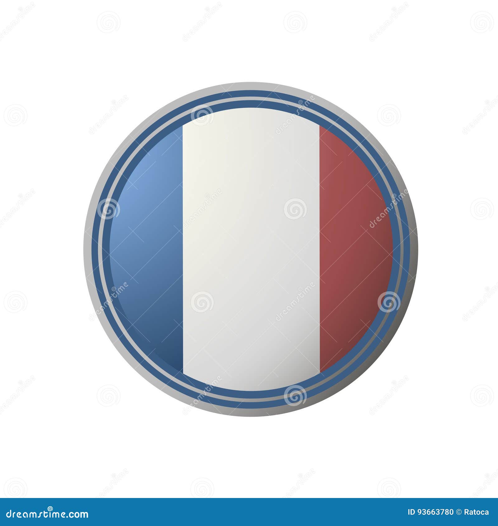 France circle icon stock vector. Illustration of french - 93663780