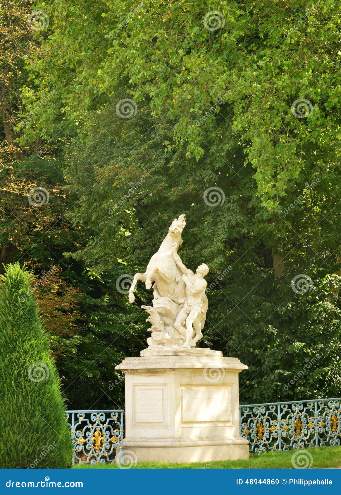 France, the Classical Park of Marly Le Roi Stock Image - Image of treen ...