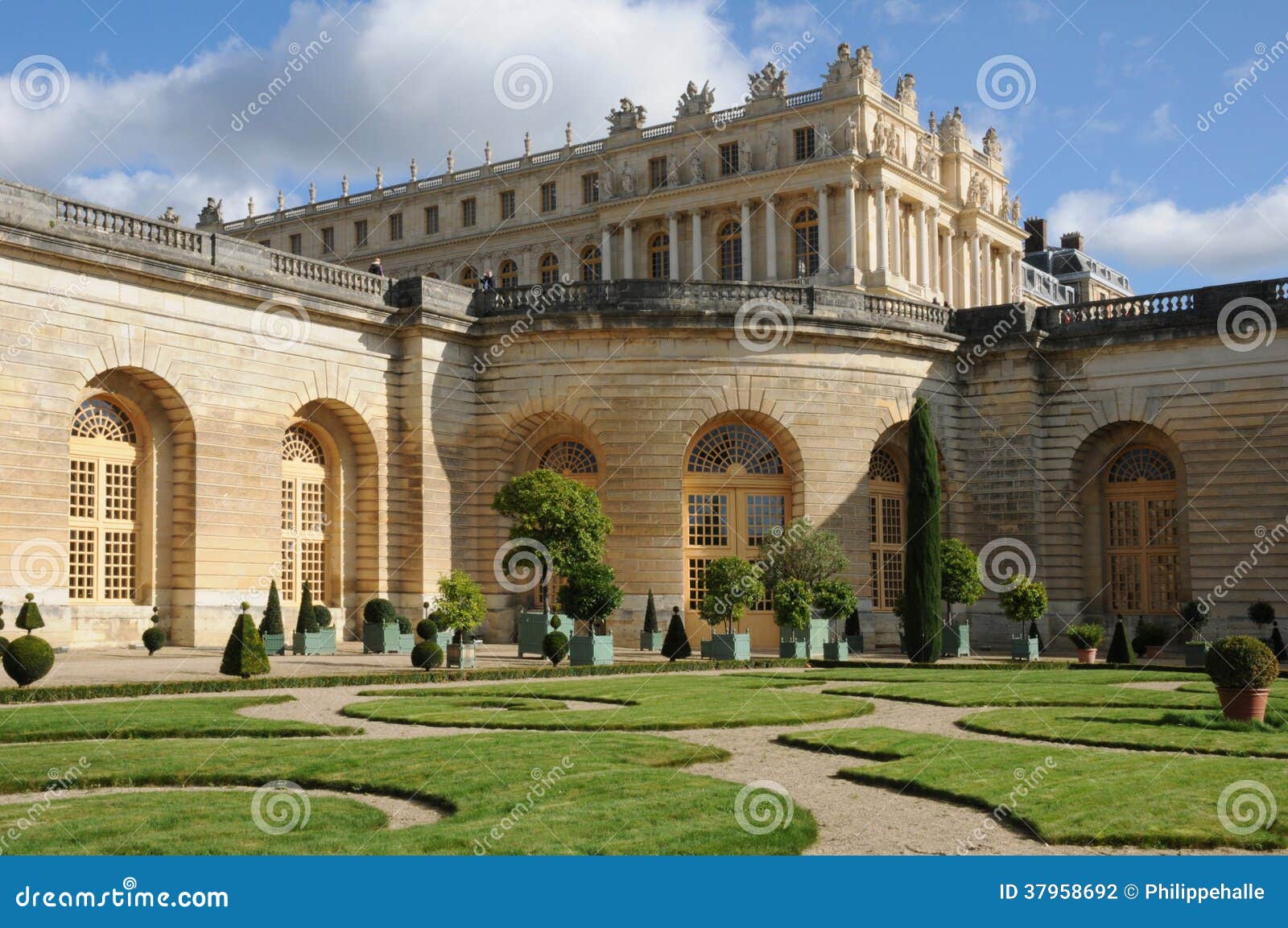France, Classical Versailles Palace Orangery Stock Photo - Image of ...