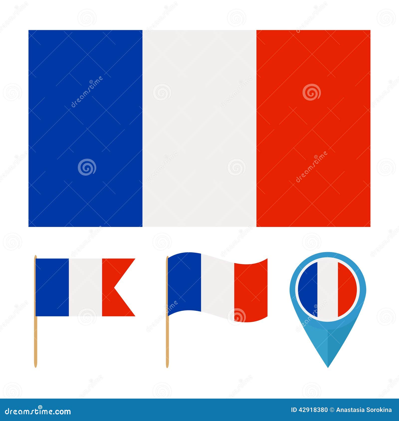 France, country flag stock illustration. Illustration of icon - 42918380