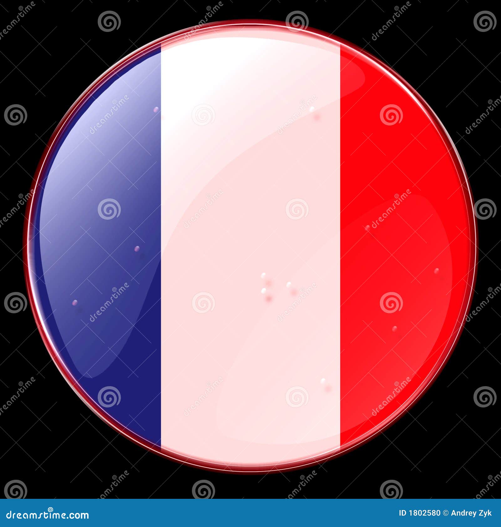 France Flag Button stock illustration. Illustration of france - 1802580