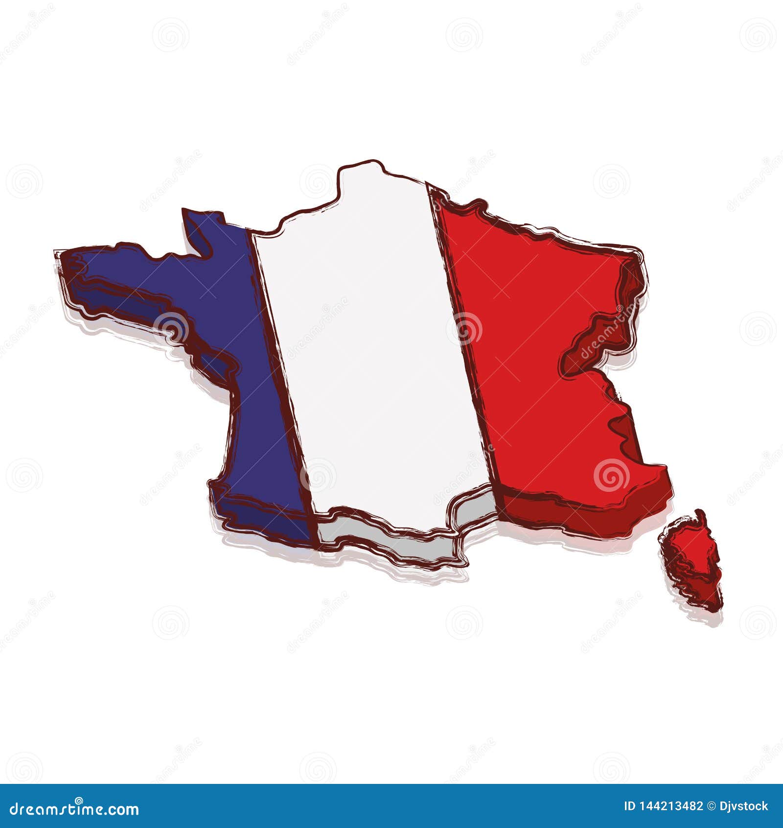 France flag design stock illustration. Illustration of urban - 144213482