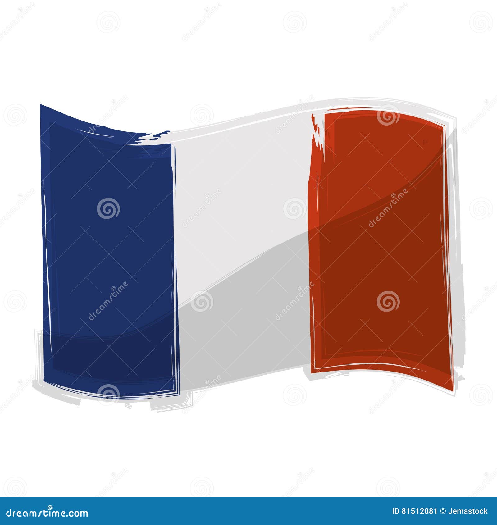 France flag emblem stock vector. Illustration of symbol - 81512081