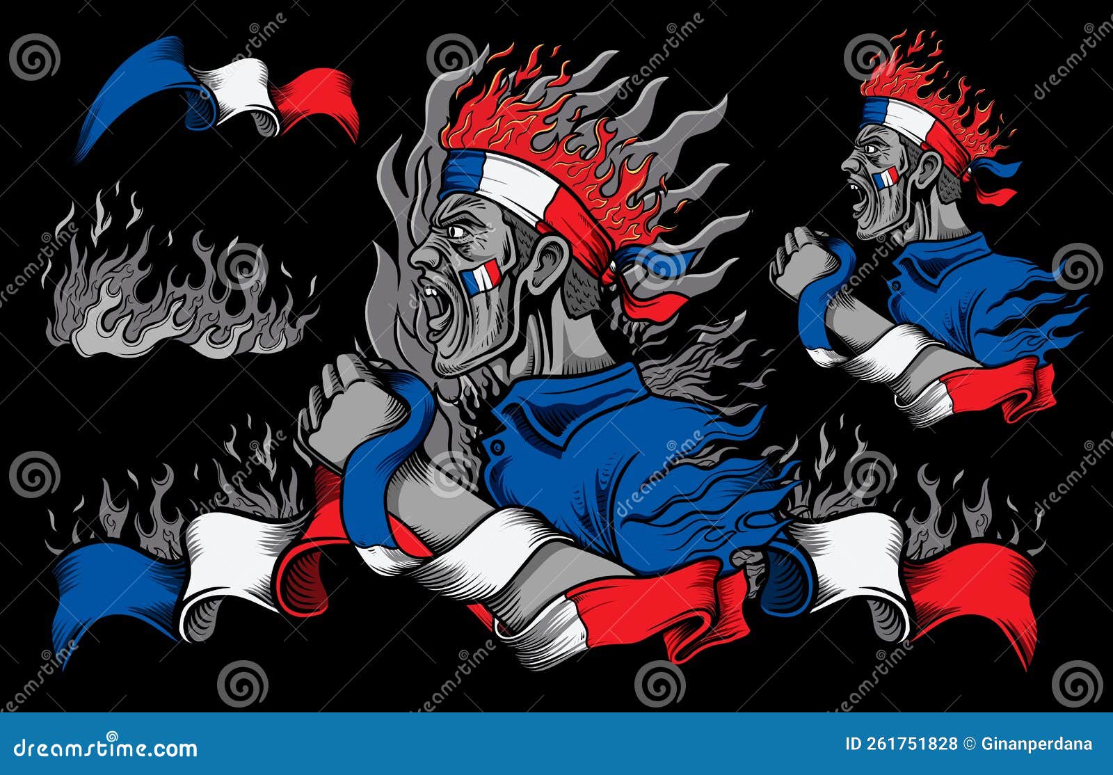 Angry Napoleon Bonaparte Cartoon Character Holding Map In His Hands ...